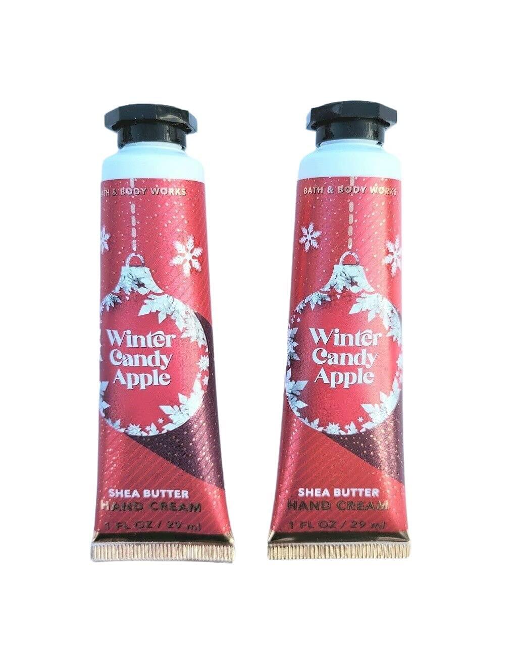 Bath & Body Works Winter Candy Apple Hand Cream Body Cream 1.0oz 2-Pack ...