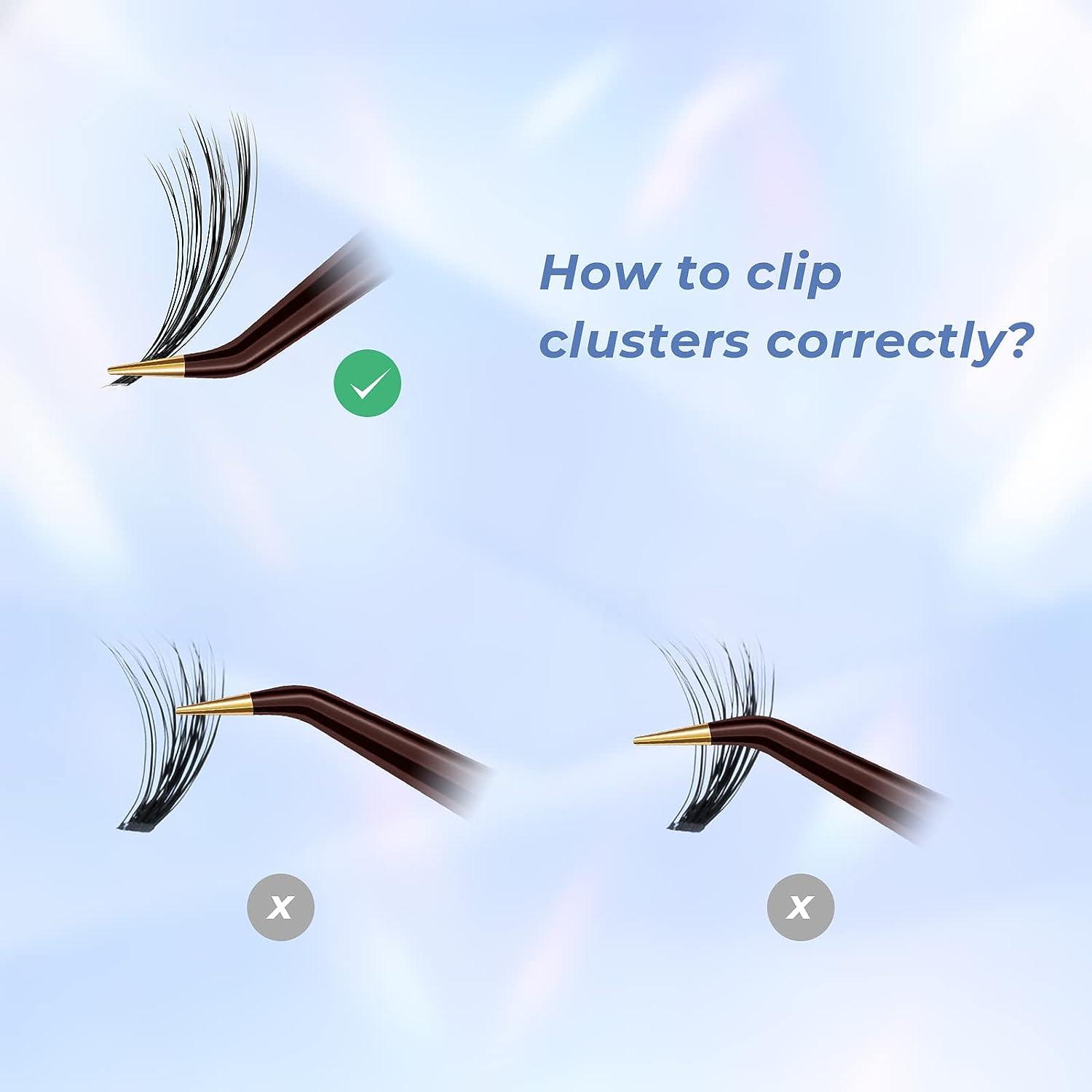 MAEXUS 240 Clusters 40D C Curl Mega Volume Wispy Eyelash Extensions DIY ...