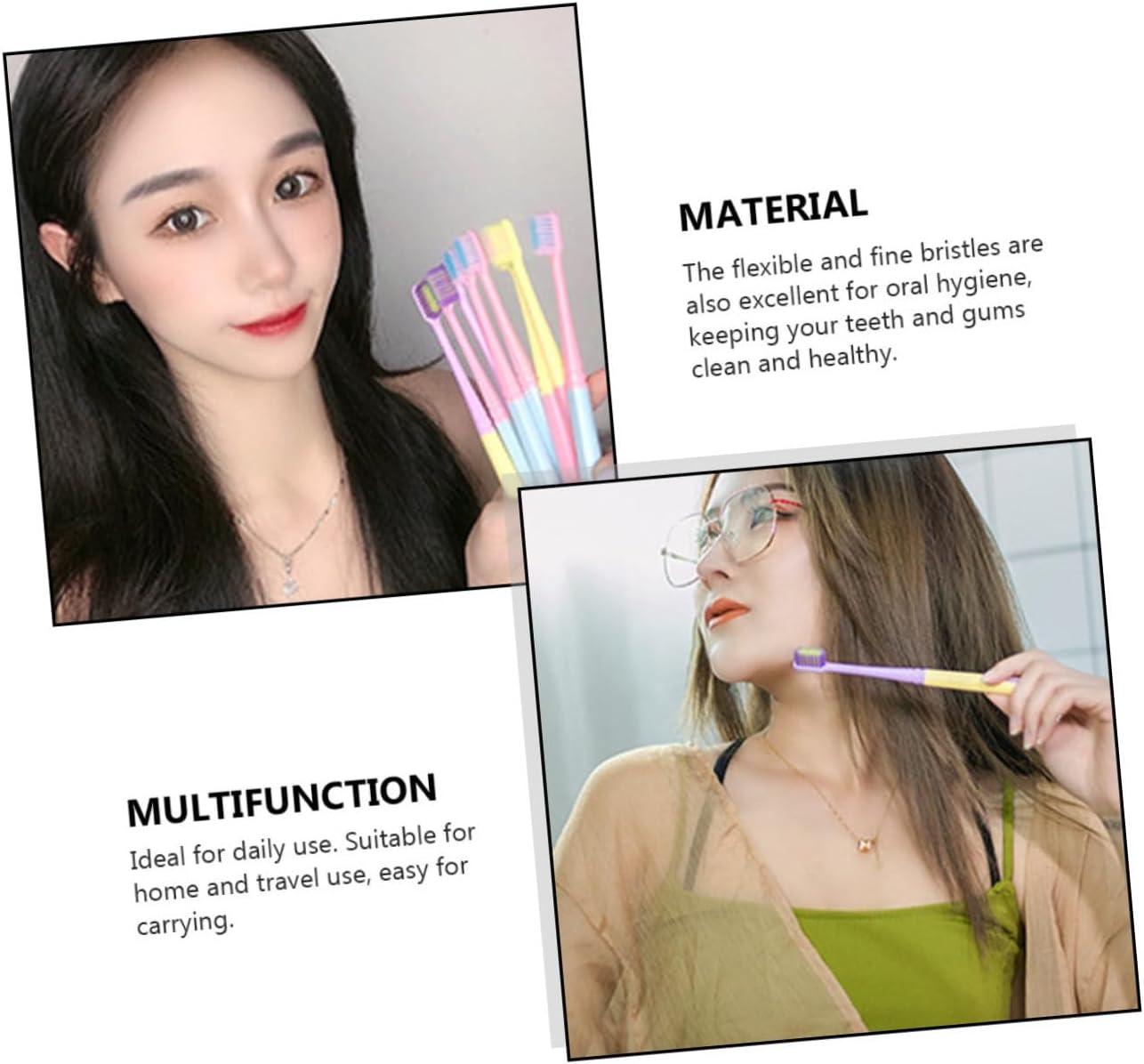 Buy Minkissy 8-Pack Ice Cream Toothbrushes for Sensitive Gums | Adult ...