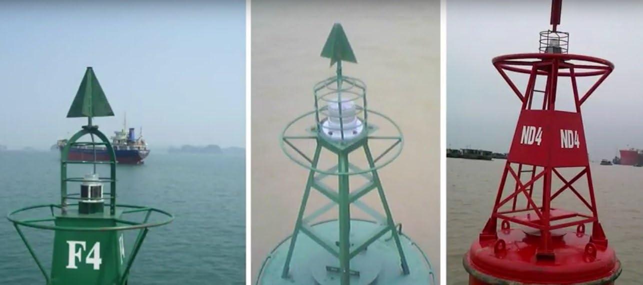 Steady-ON or Flashing 2NM IP67 Solar LED Marina Dock Barge Boat Safety ...