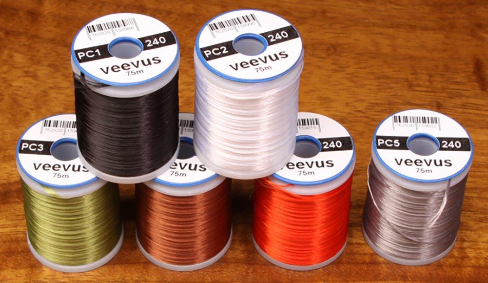 Veevus 240 Power Thread Black - Premium Durable Thread for Fly Tying ...