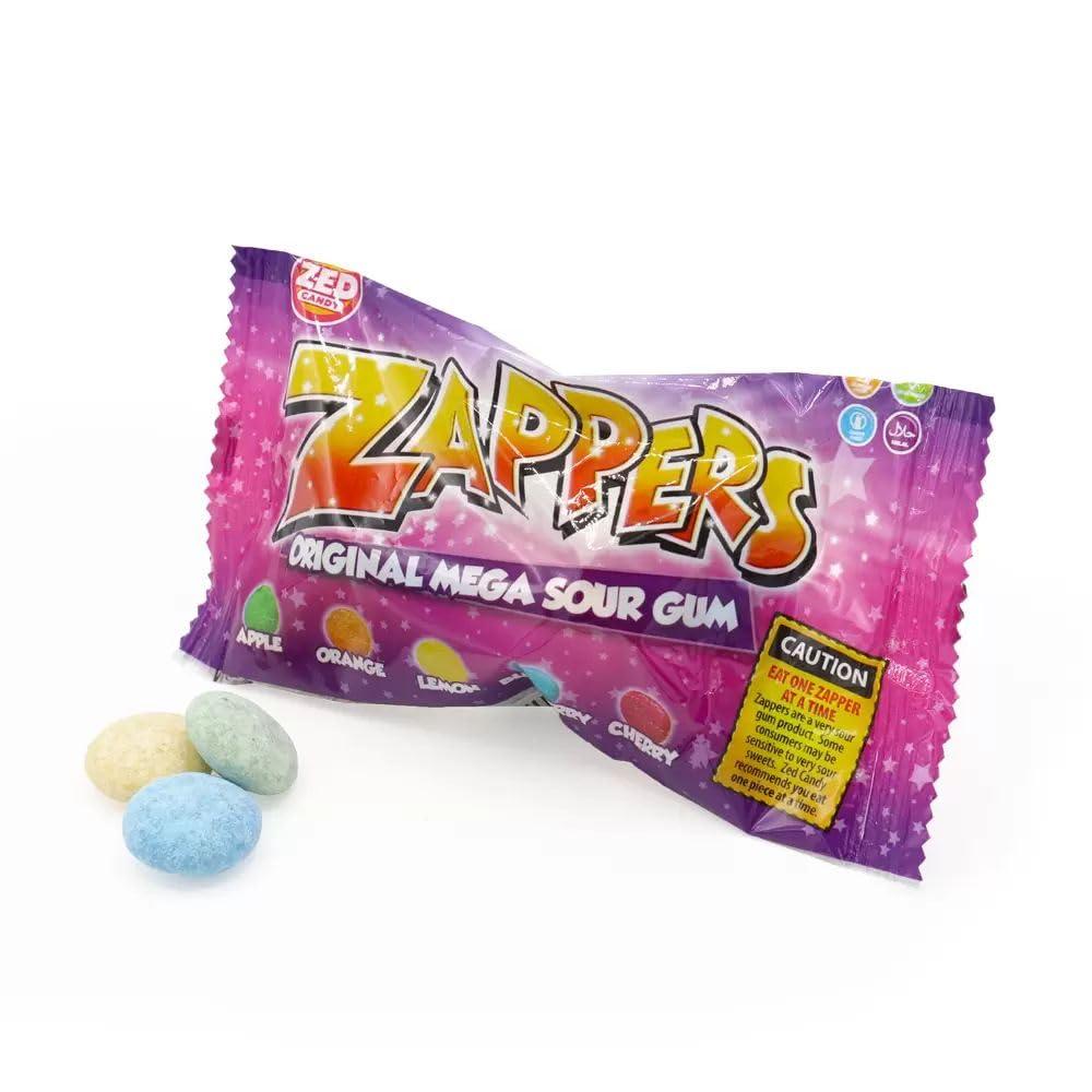 Zappers Original Mega Sour Gum - 4 Bubblegum Sweets | Buy Now with ...