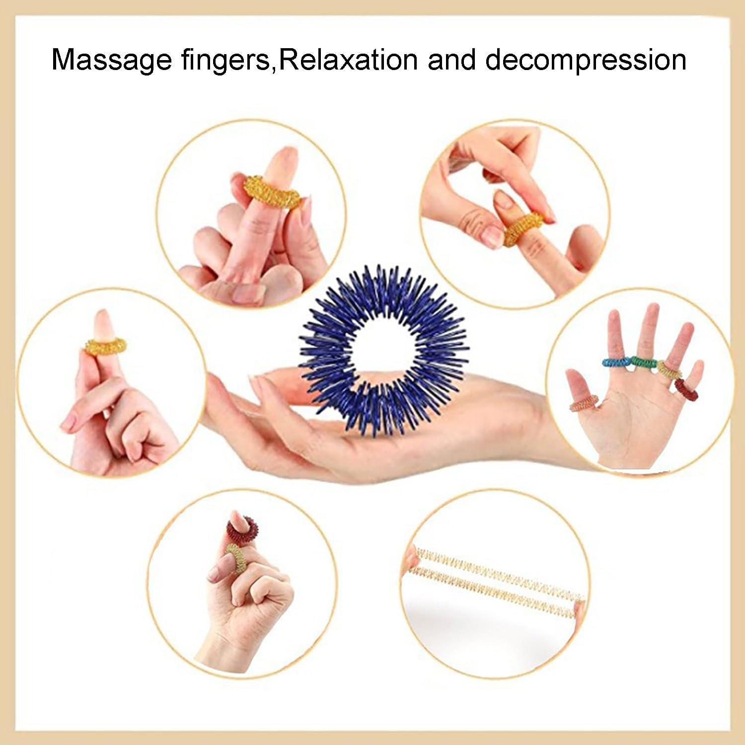 10 Acupressure Rings for Finger Massage | Stress Relief & Improved ...