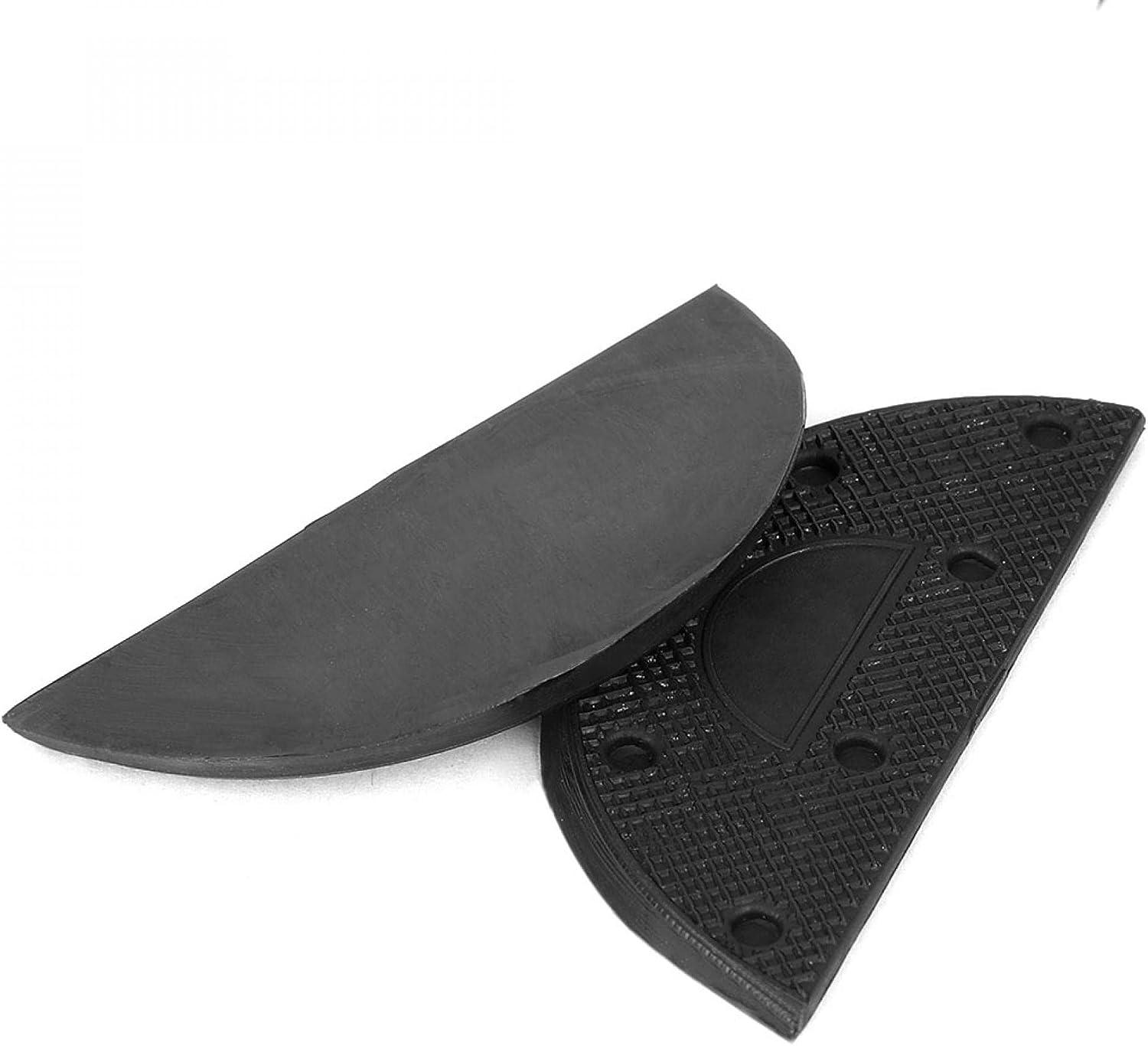 uxcell Rubber Heel Repair Pads - 8pcs Black | Shoe Boots Sole Guard ...