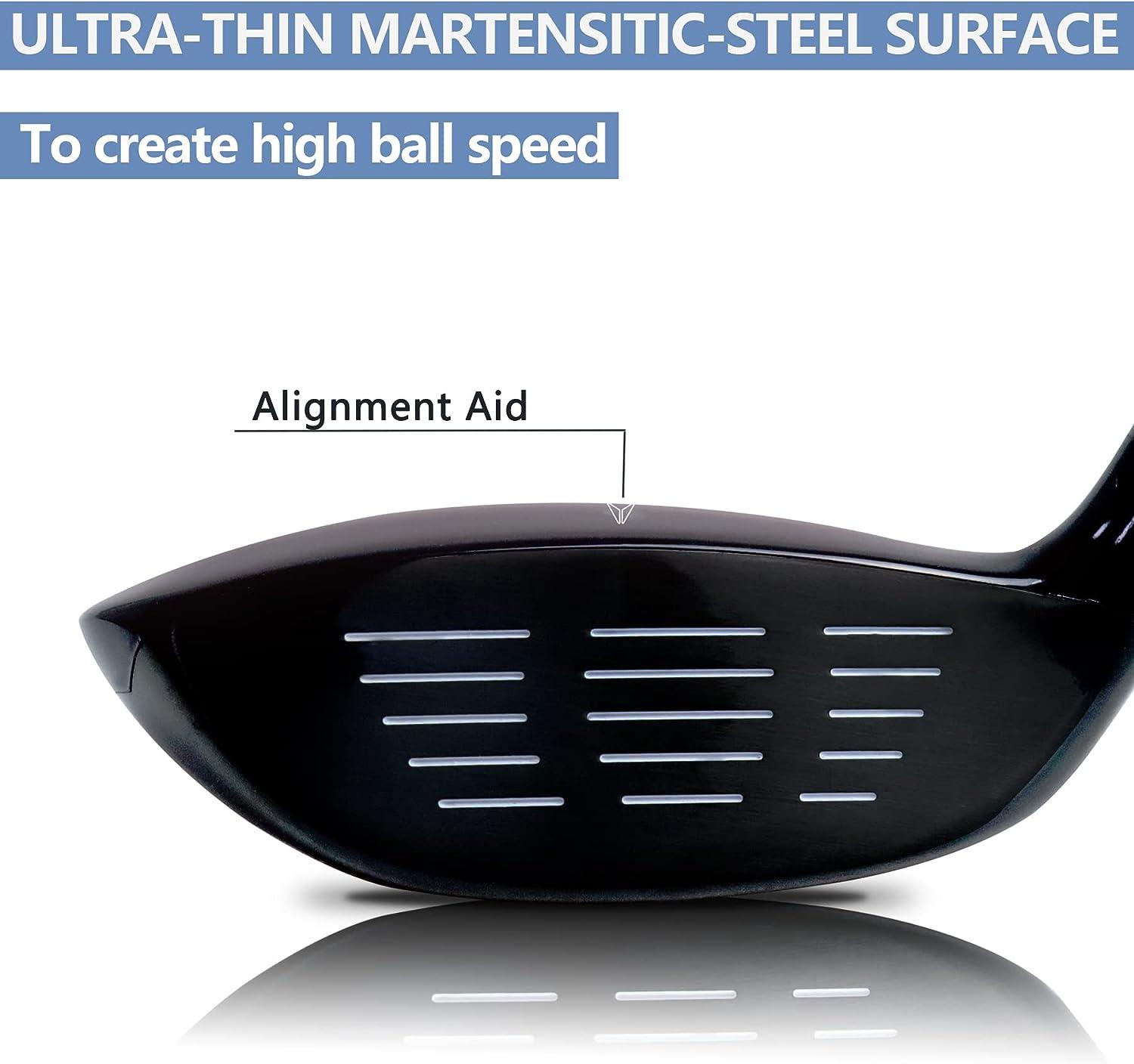 POSSOT Golf Hybrid Utility Clubs | 40 Black Graphite Shaft | Men ...