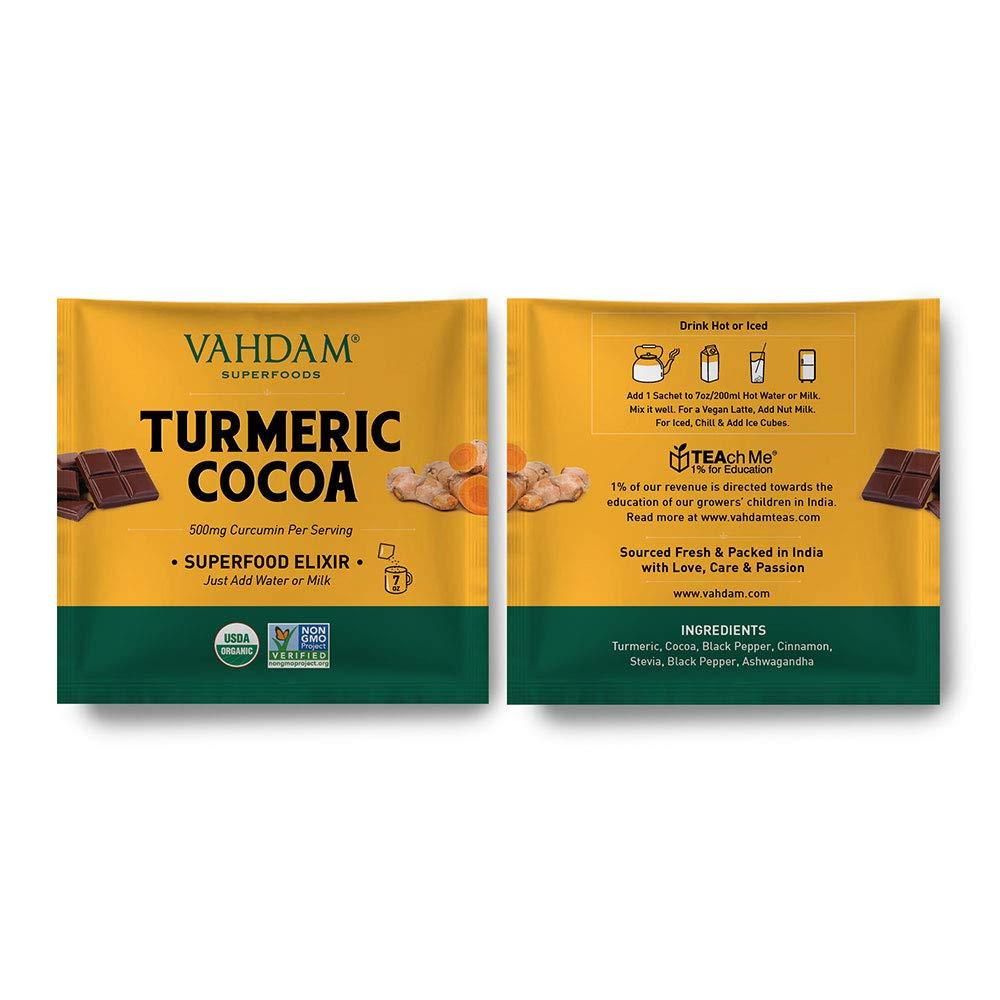 Organic Turmeric + Cocoa Instant Elixir Mix | Stress Relief Superfood ...