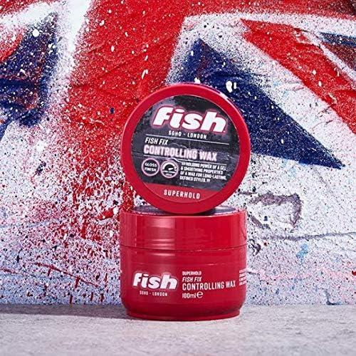 FISH Superhold Fish Fix Controlling Hair Wax 100ml - Long-lasting Hold ...