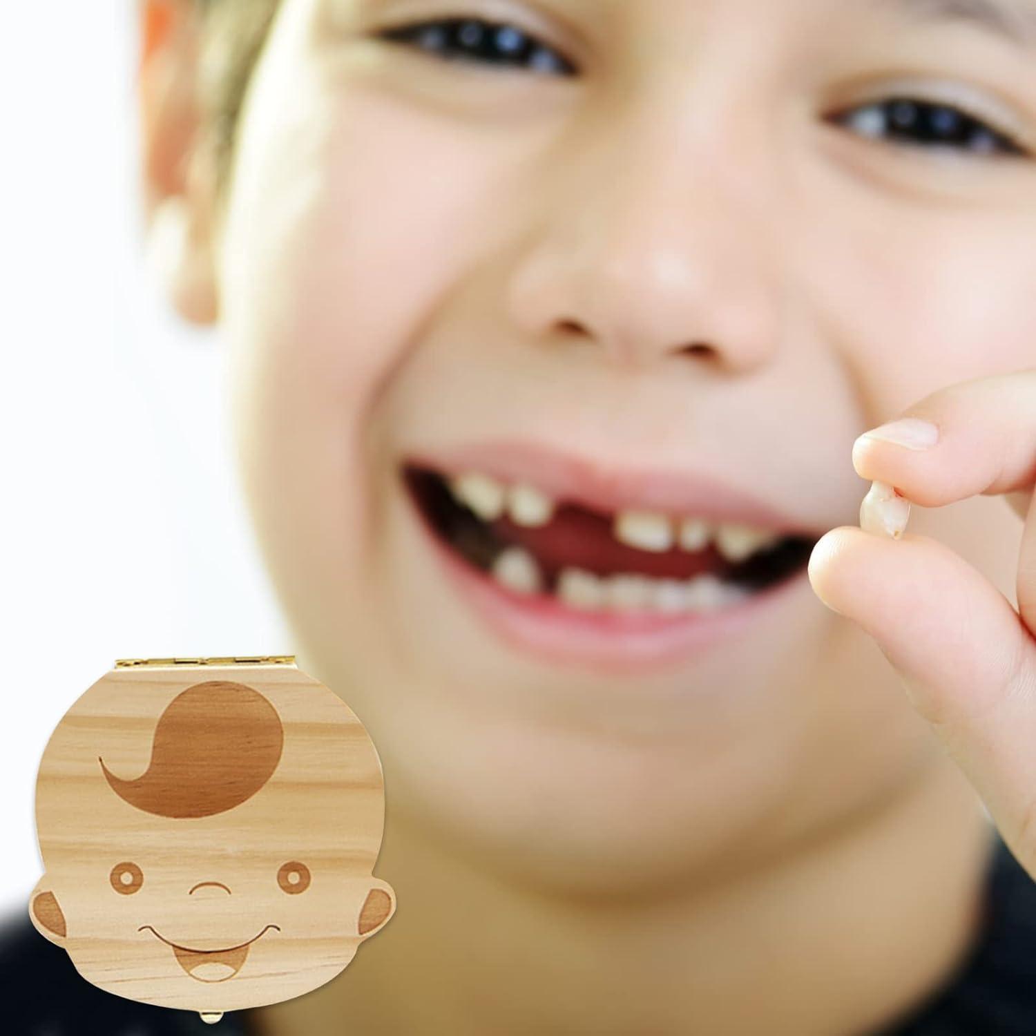 Fitn beau Baby Tooth Box - Wooden Children's Memory Storage Box | Buy ...