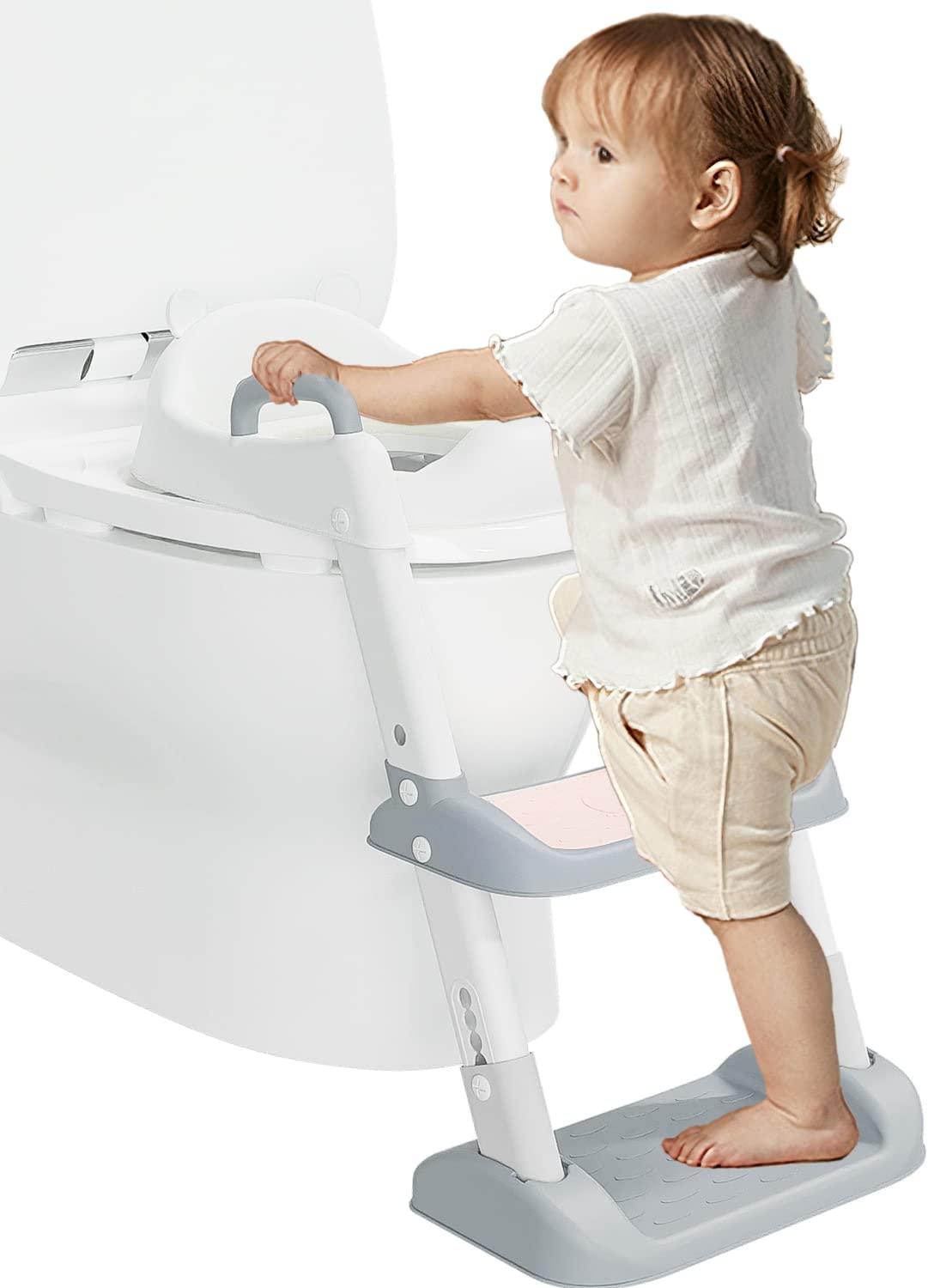 NAPEI Potty Training seat with Step Stool Ladder Potty Training Toilet ...