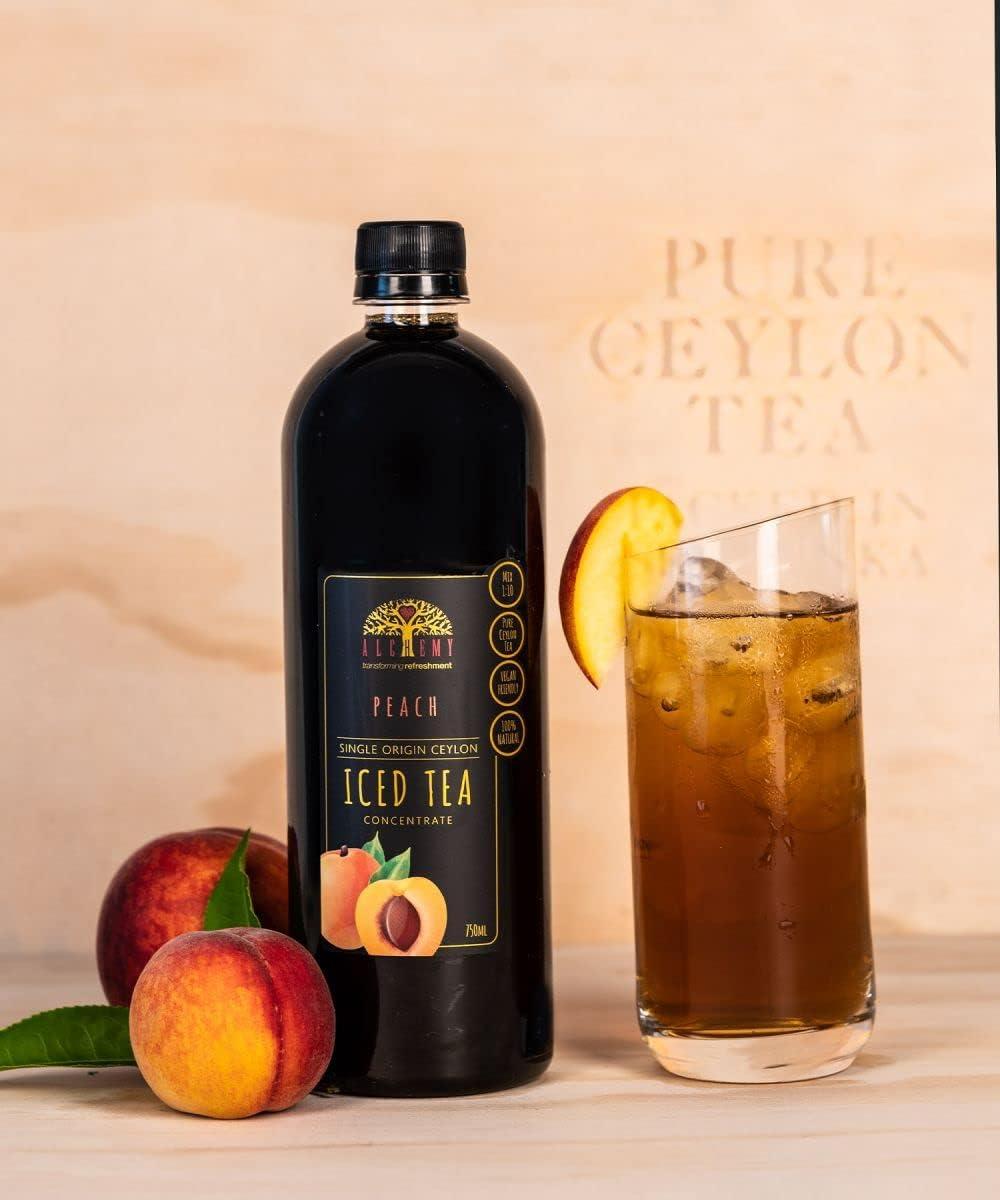 Alchemy Peach Iced Tea Cordial Syrup Concentrate - 750ml - Perfect for ...
