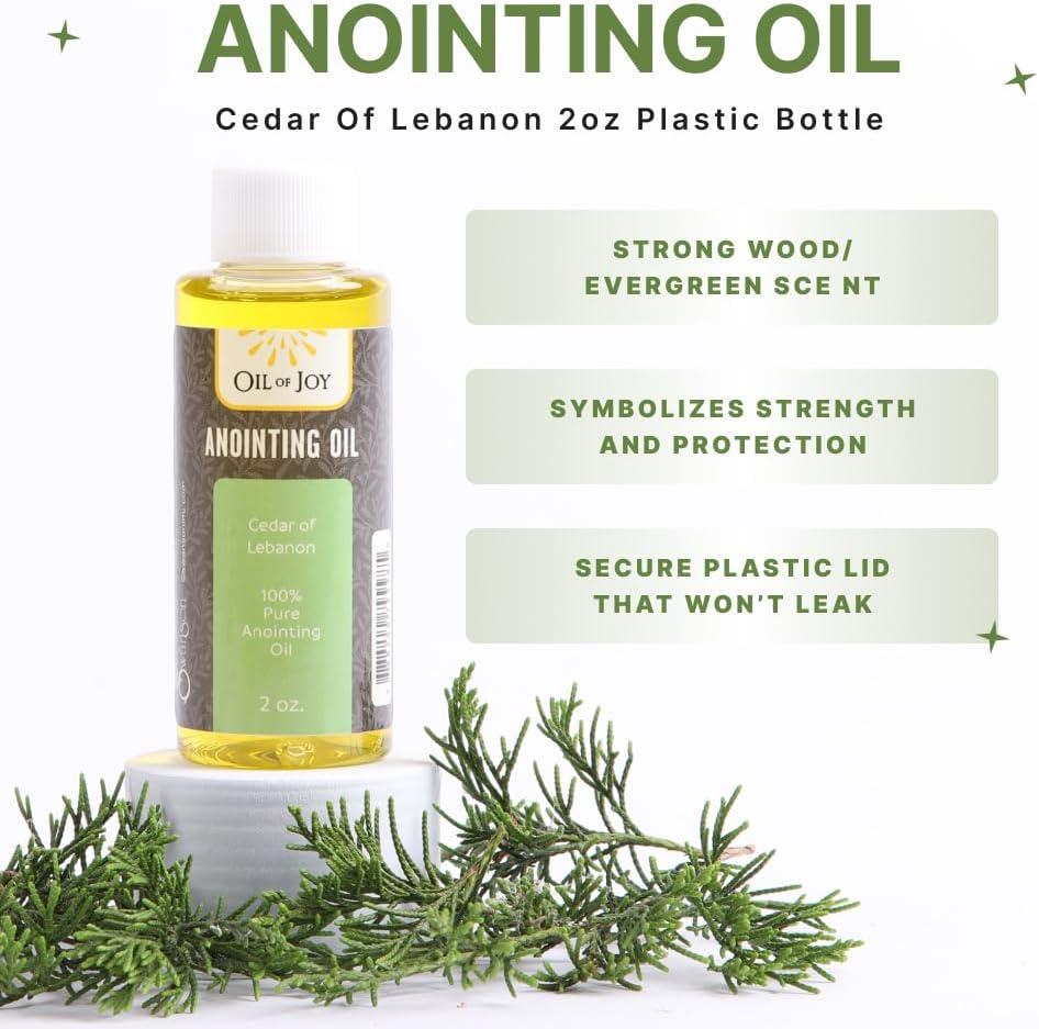 Cedar of Lebanon Anointing Oil 2 Oz - Holy Christian Oil for Divine ...