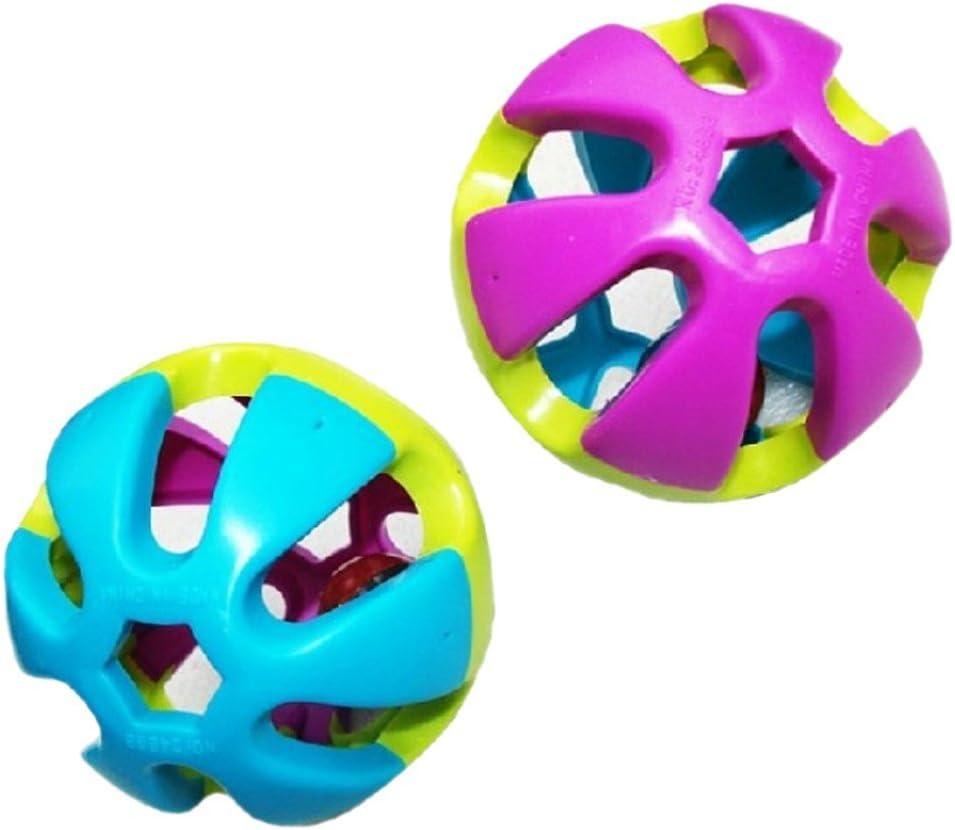 Pet Parrot Toy Colorful Bird Bell Ball For Parakeet Budgie Cockatiel ...