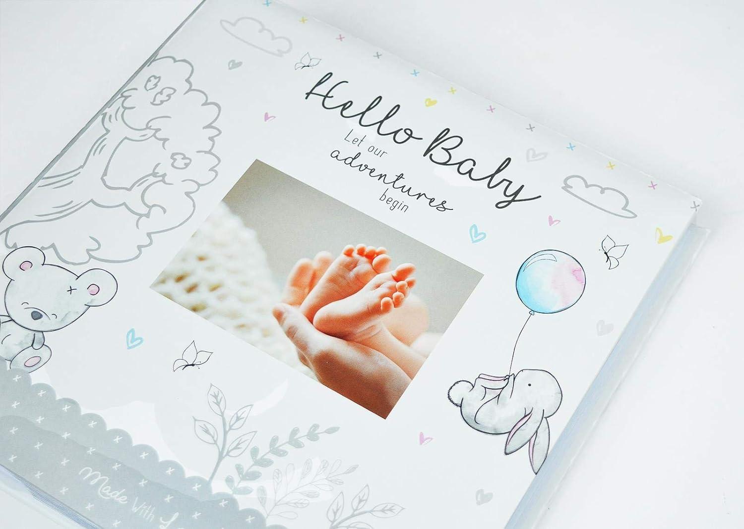 Baby First Photo Album 4x6'' - 200 Photos Memo Keepsake - Newborn ...