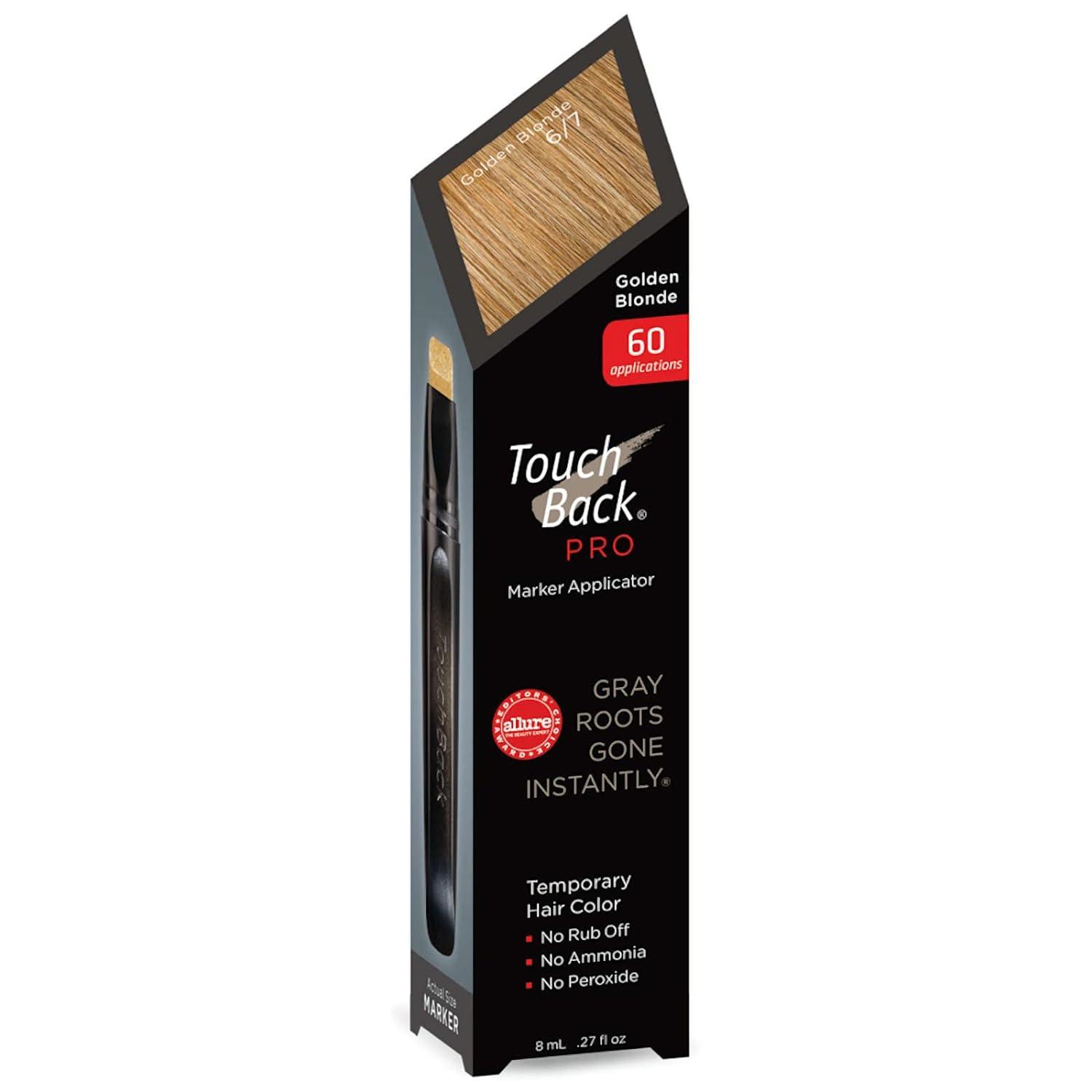 TouchBack PRO Root Concealer for Grey Hair - Golden Blonde Hair Color ...