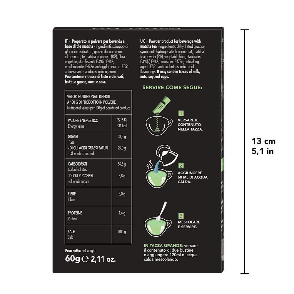 Buy King Cup - 5 Packs of 10 Sugar-Free Matcha Tea Soluble Bags ...