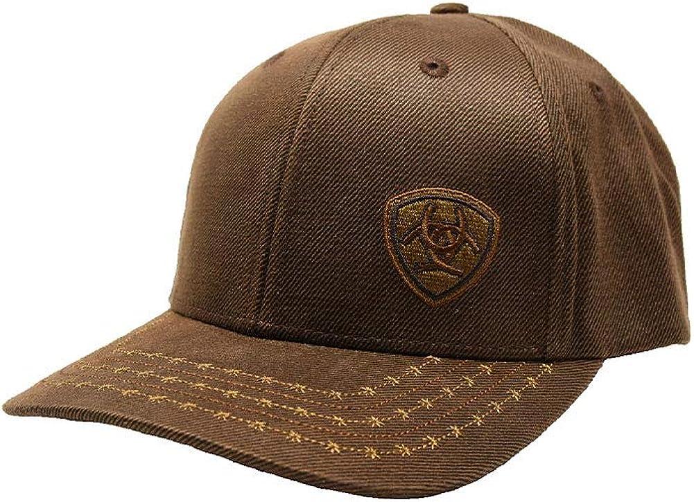 Ariat Men's Full Oil Brown Corner Logo Cap - One Size | Official Site