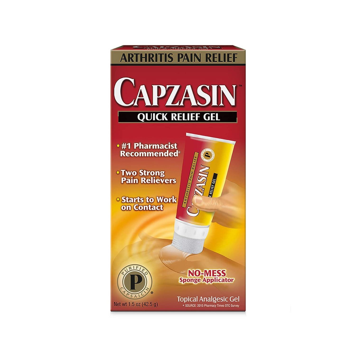 Capzasin Arthritis Pain Relief Quick Relief Gel 1.5 oz - Pack of 2 ...