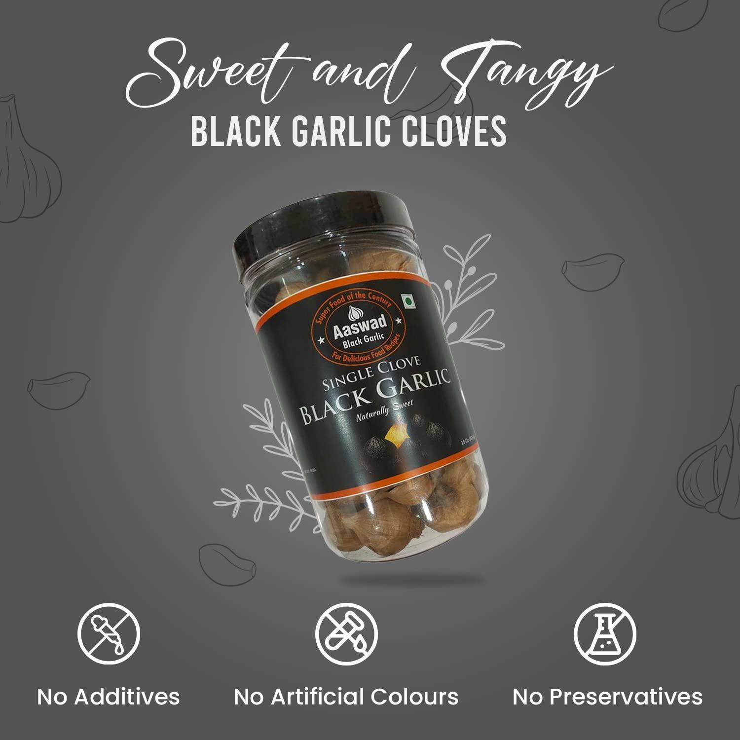 Premium Single Clove Black Garlic 425g / 15oz | Unpeeled Whole Bulbs by ...
