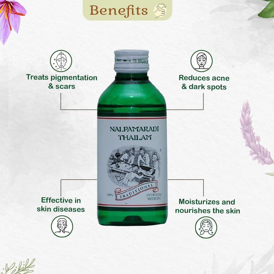 Ayurvedic Nalpamaradi Thailam 200ml - Enhance Skin Beauty Naturally ...