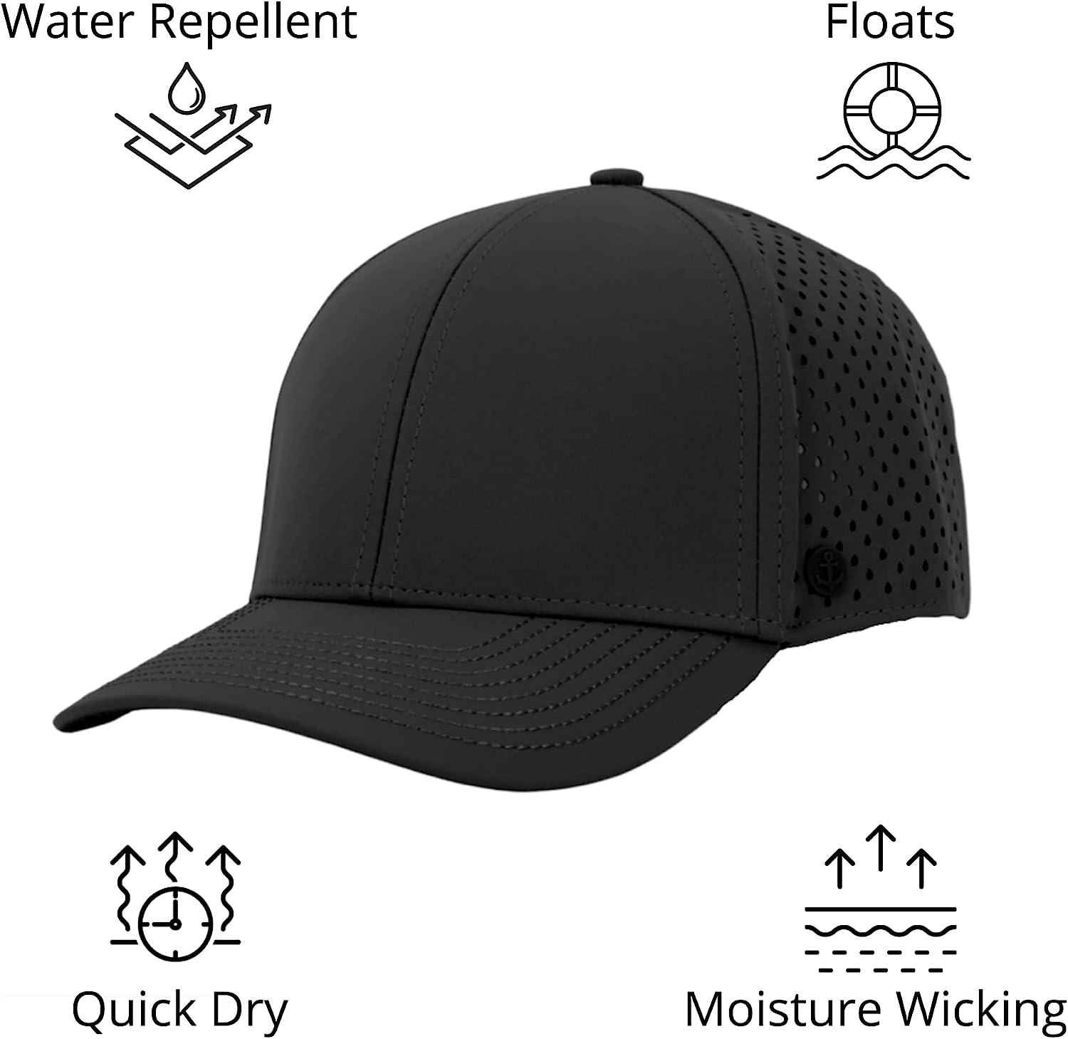 ANKOR Ultra Performance Water-Resistant UPF 50 Baseball Hat - Black ...