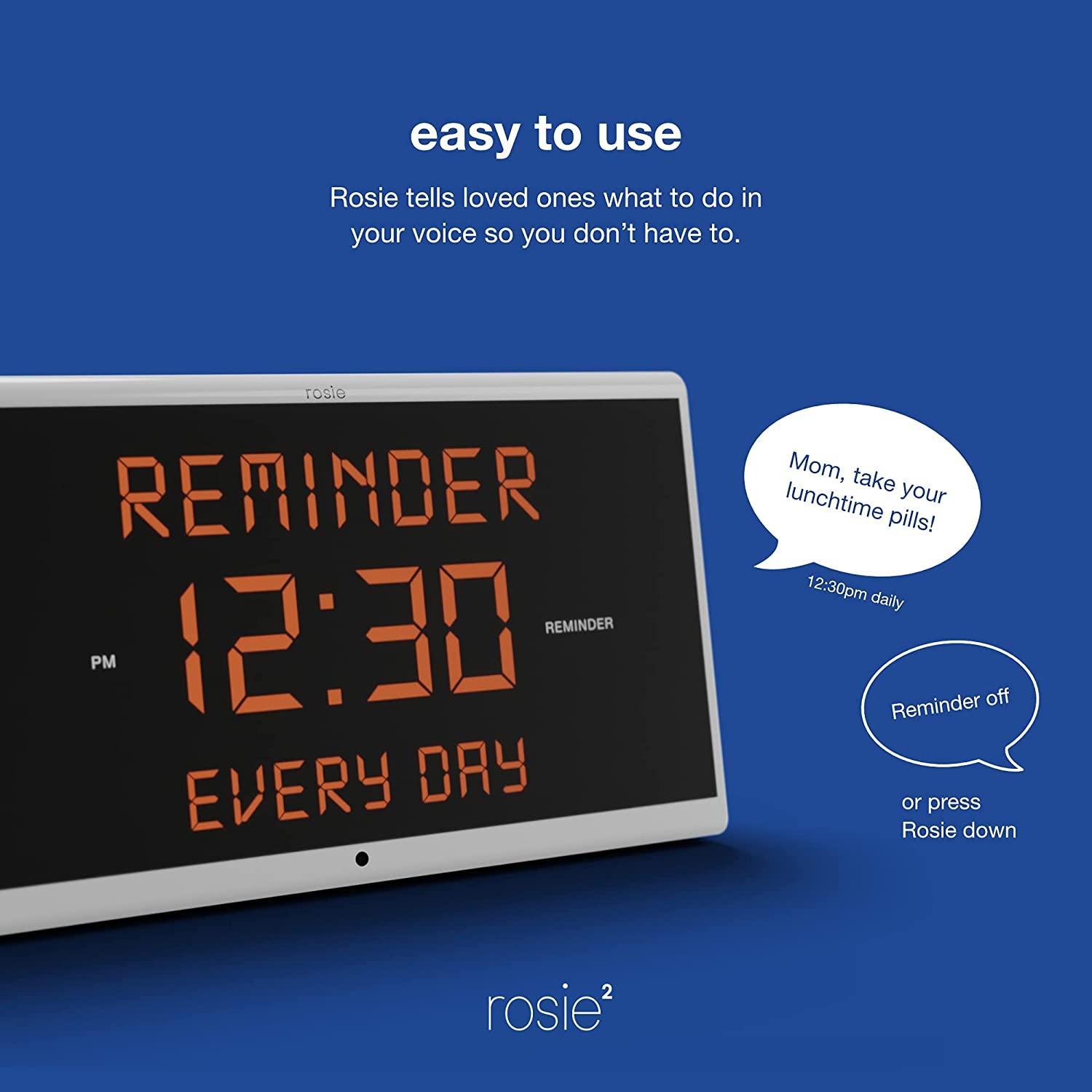Reminder Rosie Talking Clock, Personalized Reminders, 25 Messages ...