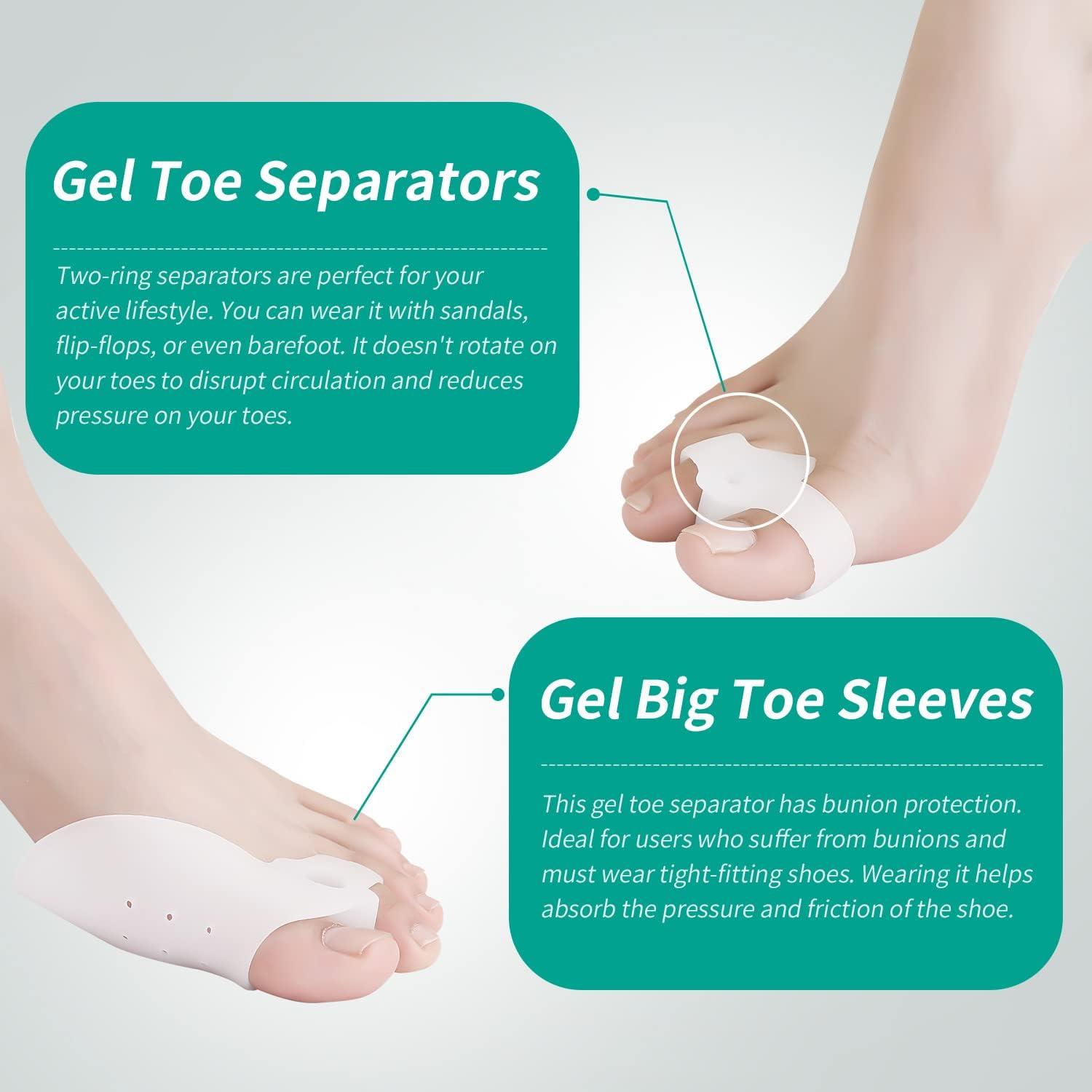 Donnetty Bunion Corrector for Women and Men - Big Toe Separator & Pain ...