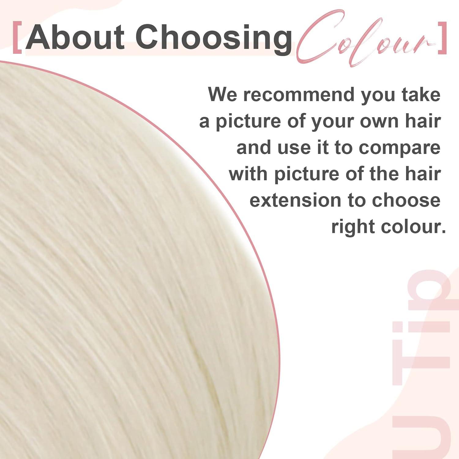Easyouth UTIP Real Hair Extensions - 14 inch 50g Platinum U Tips ...