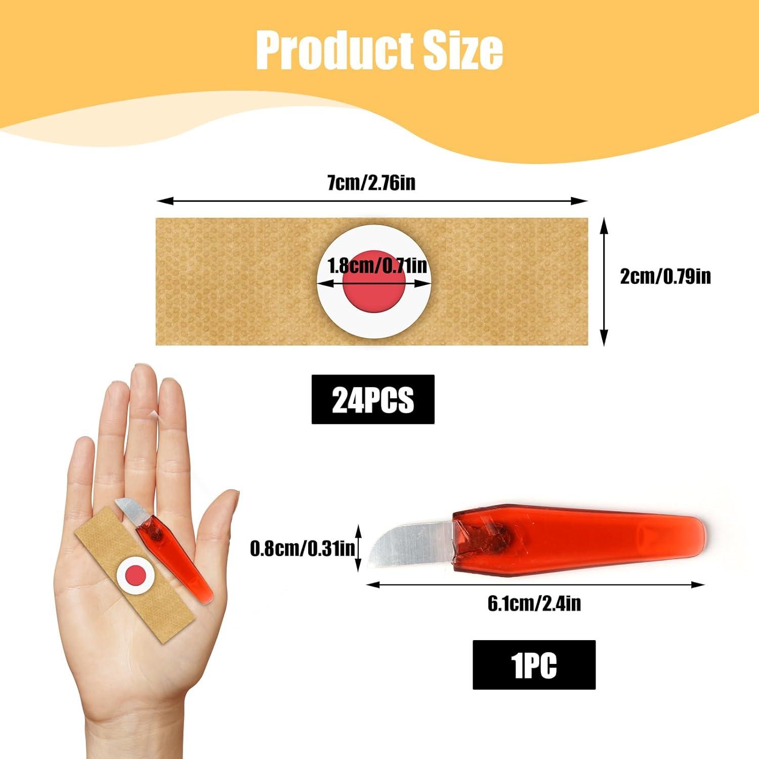 24PCS Corn Remover Pads with Hole - Pain Relief Corn Plasters for Feet ...