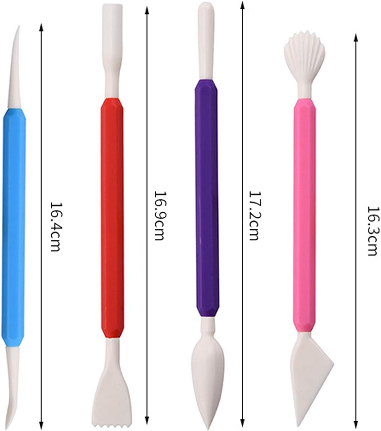 Kiniza 9-Piece Clay Sculpting Tools Kit for Kids | Double-Head Plastic Pottery & Modeling DIY ...