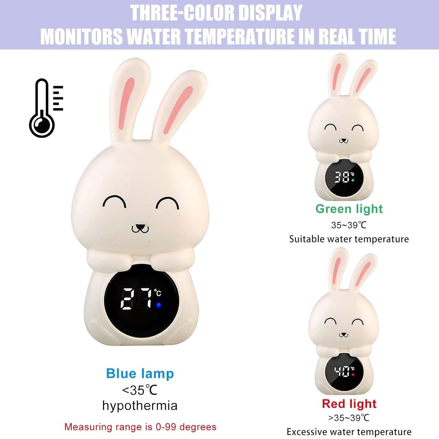 Buy Bathecover Baby Digital Bath Thermometer - Safe LED Touchscreen Water Temp Alert for Kids ...