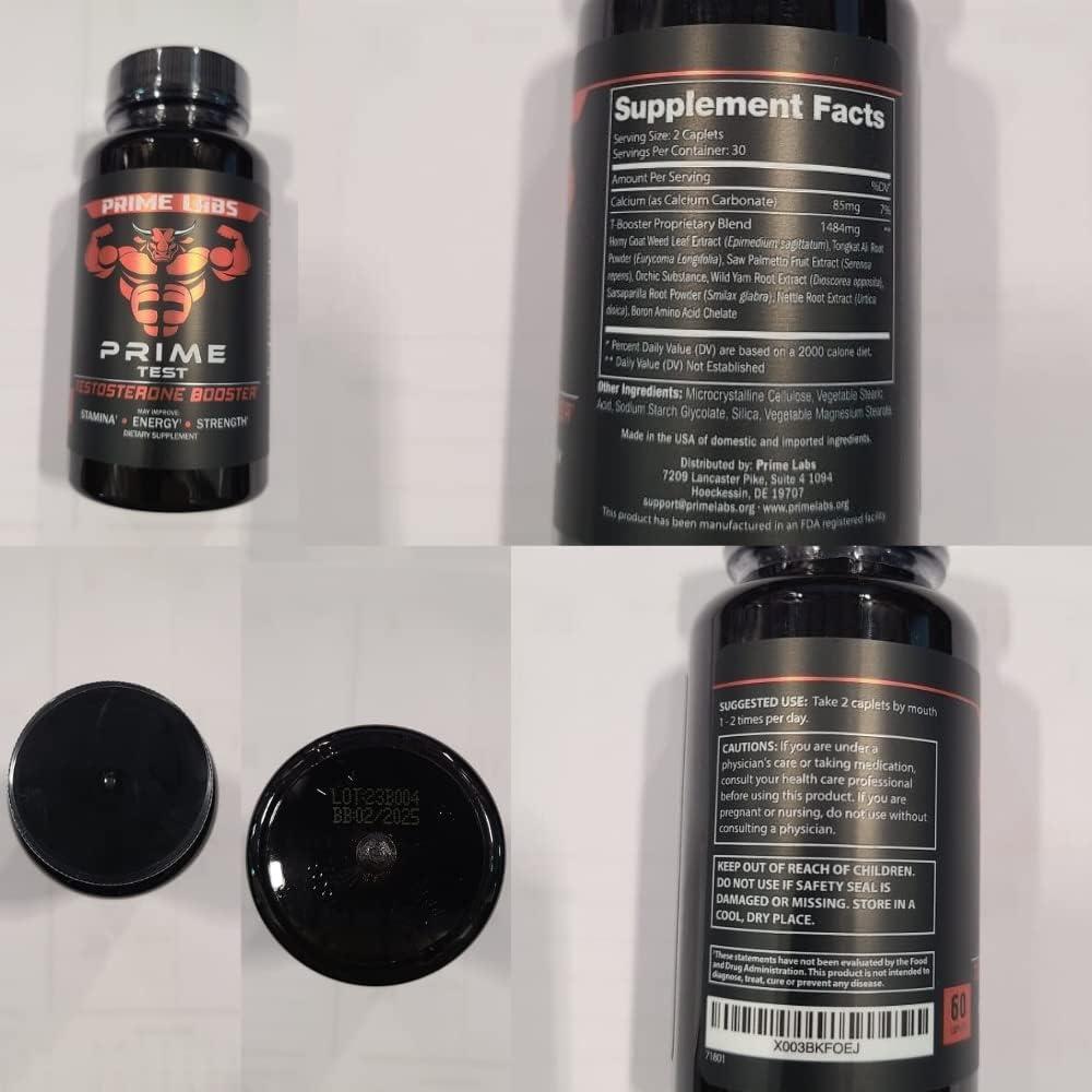 Prime Labs - Men's Test Booster - Natural Stamina Endurance and ...