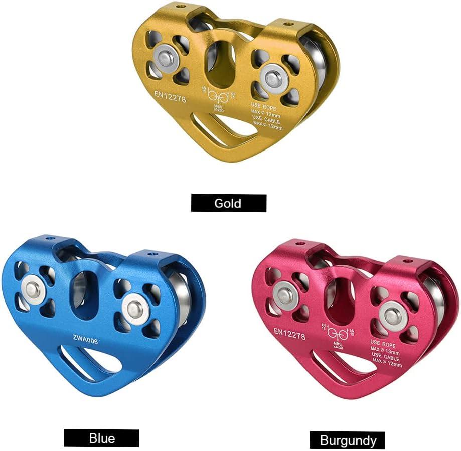 Lixada 30KN Rope Pulley - Tandem Pulley with Ball Bearing for Climbing ...