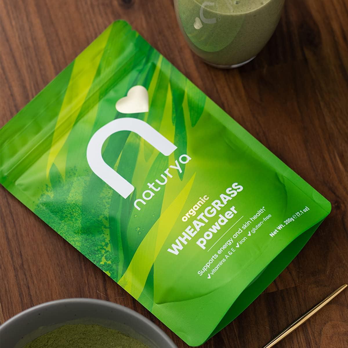 Naturya Organic Wheatgrass Powder 200g - Pure and Nutrient-Rich ...