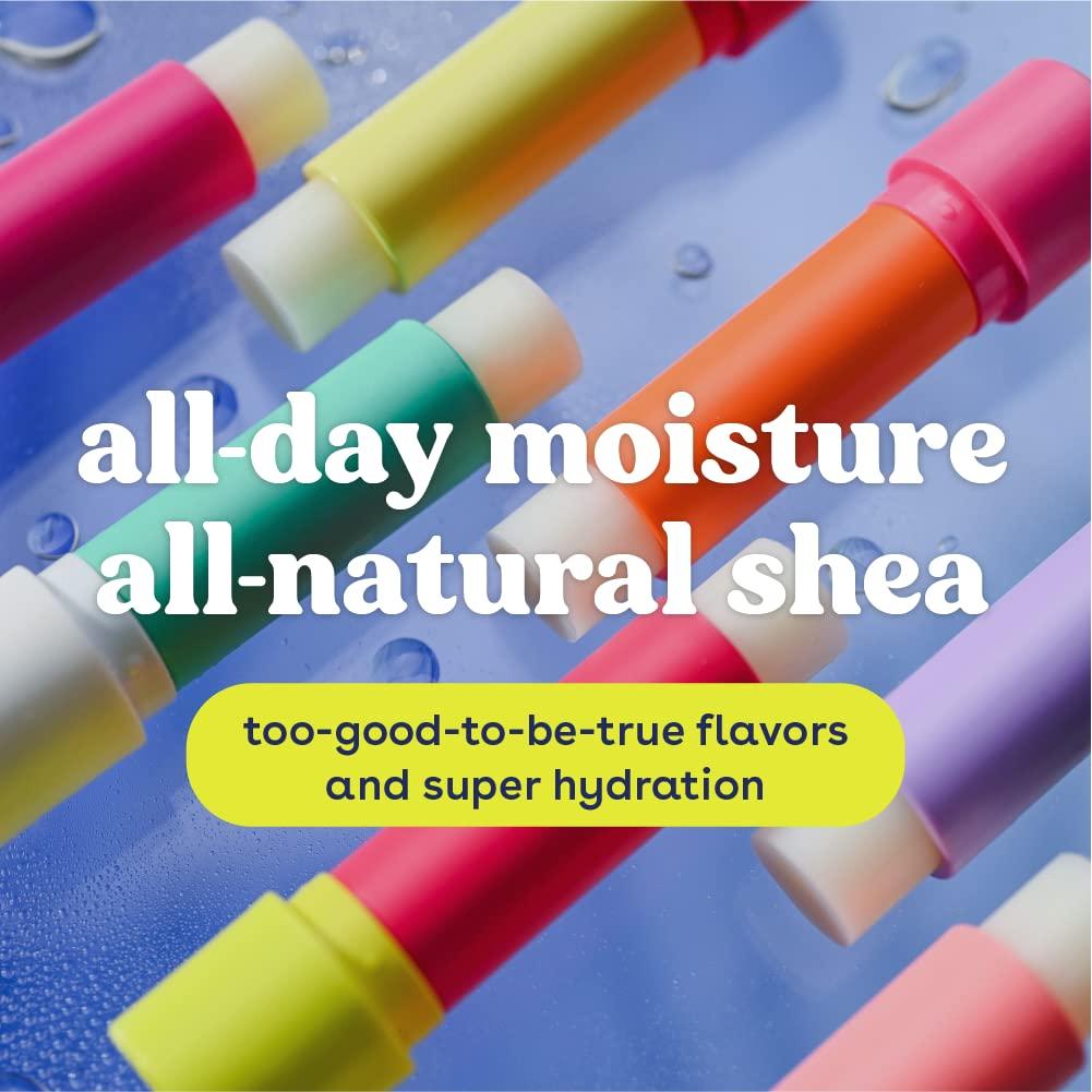Eos FlavorLab Super Soft Shea Lip Balm - Raspberry Kiwi Splash, 24HR ...