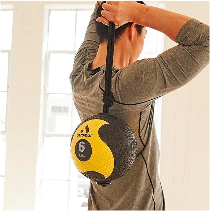 AEROMAT Elite Power Rope Medicine Ball 6 lbs - Black/Yellow | Buy Now ...