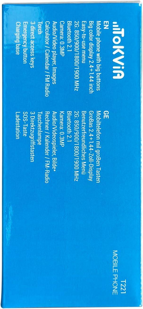 TOKVIA Unlocked Mobile Phone for Elderly with Big Buttons and SOS ...