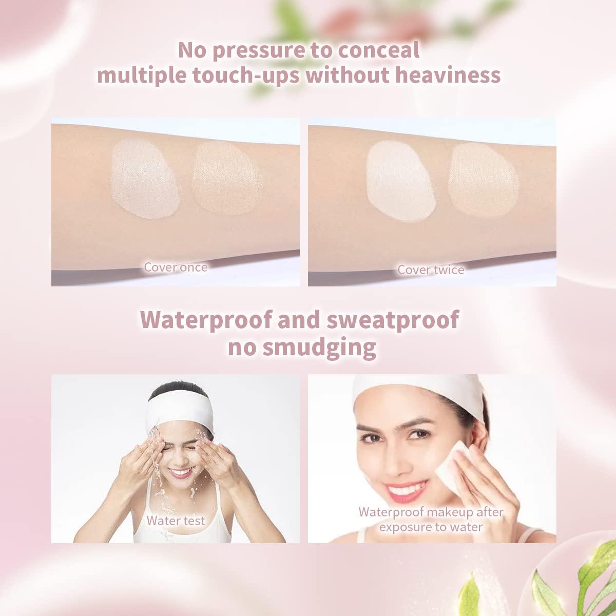 CATKIN Blossom BB Cream Air Cushion Foundation with Full Coverage and ...