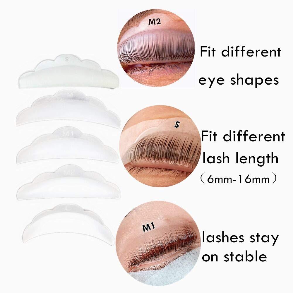 Buy Libeauty Super Soft Eyelash Lift Pads - 10 Reusable Silicone Rods ...