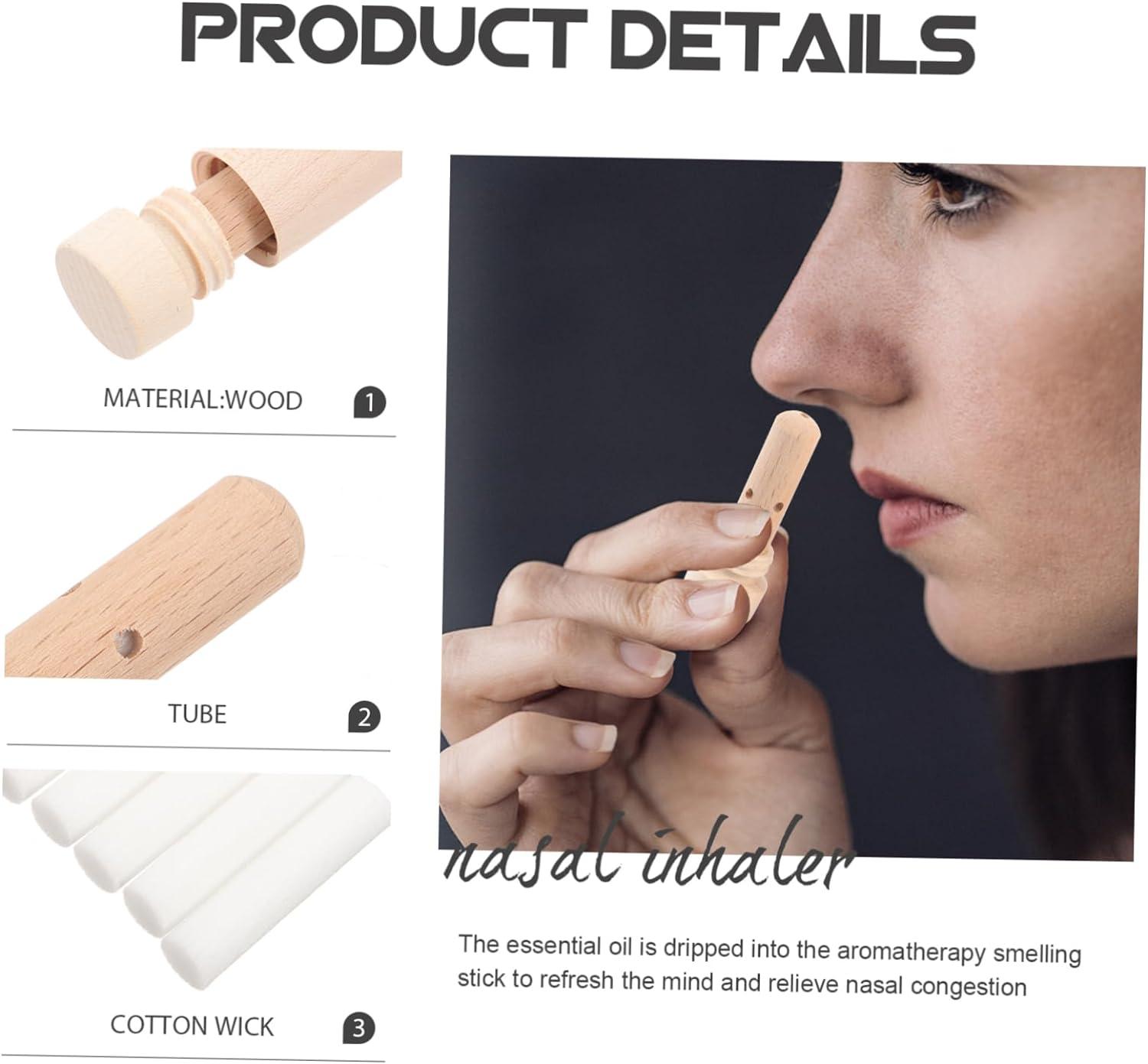 Healvian Incense Sticks 1 Set Wood Fragrance Stick Blank Nasal Inhaler ...