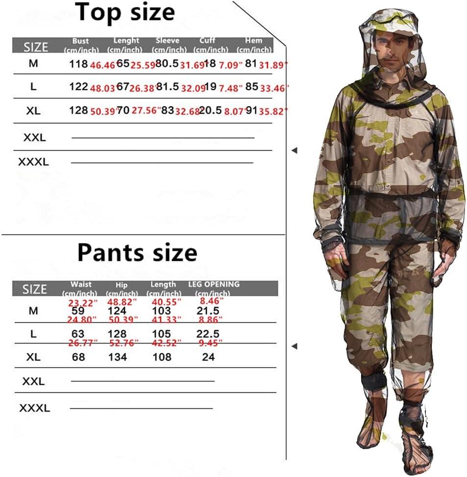 Bug Tamer Mosquito Suit for Men - Camo Outdoor Hunting Clothing with ...
