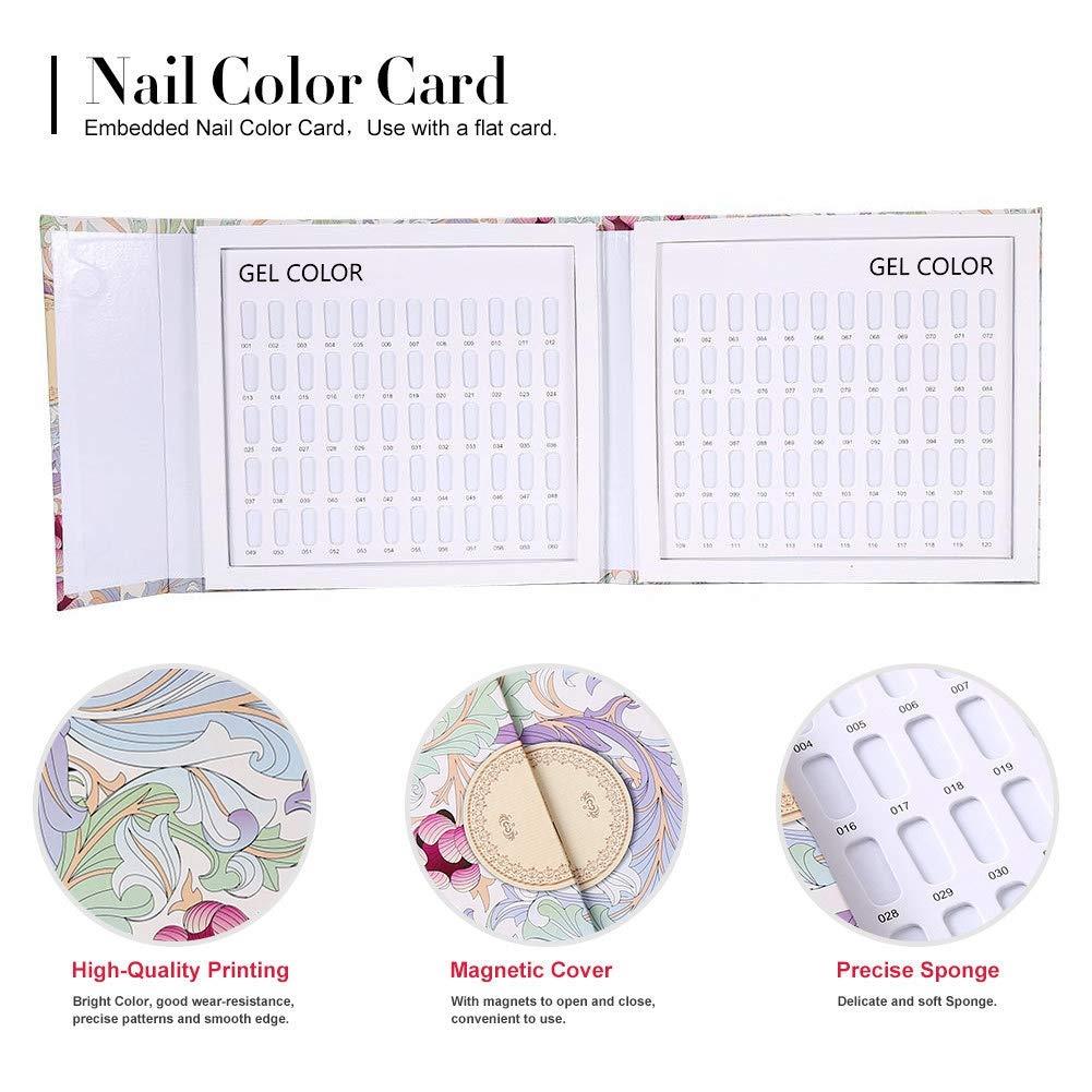120 Color Nail Display Book - Nail Art Showing Board & Sample Color ...