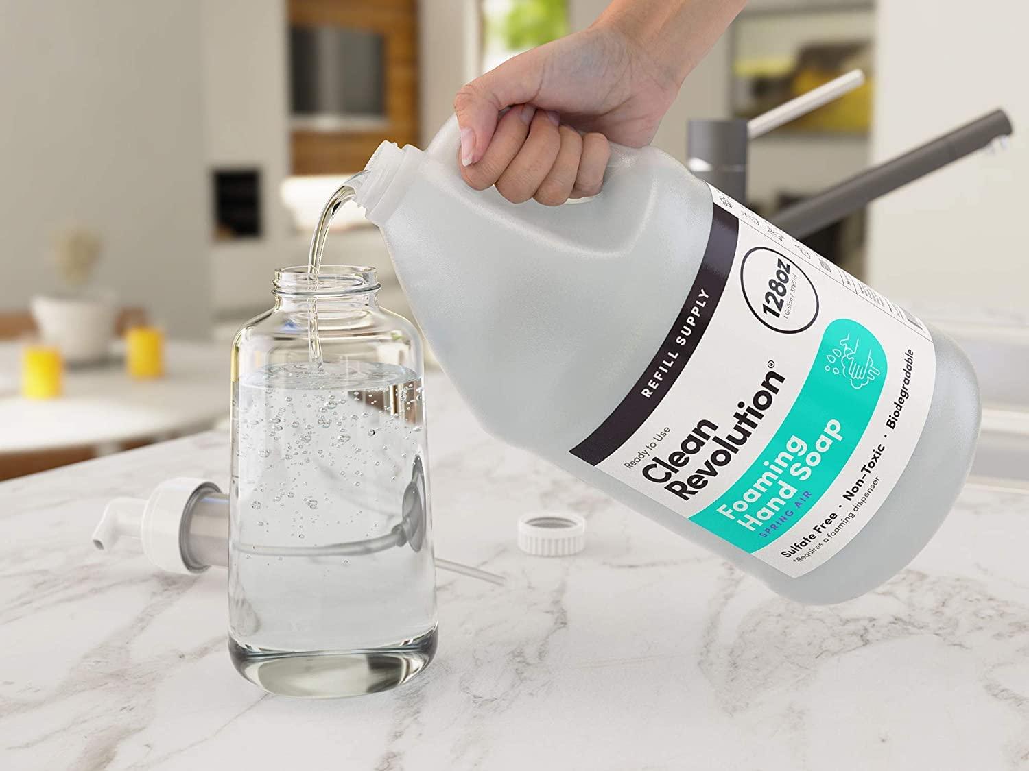 Clean Revolution Foaming Hand Soap Refill 128 Fl. Oz - Spring Air ...