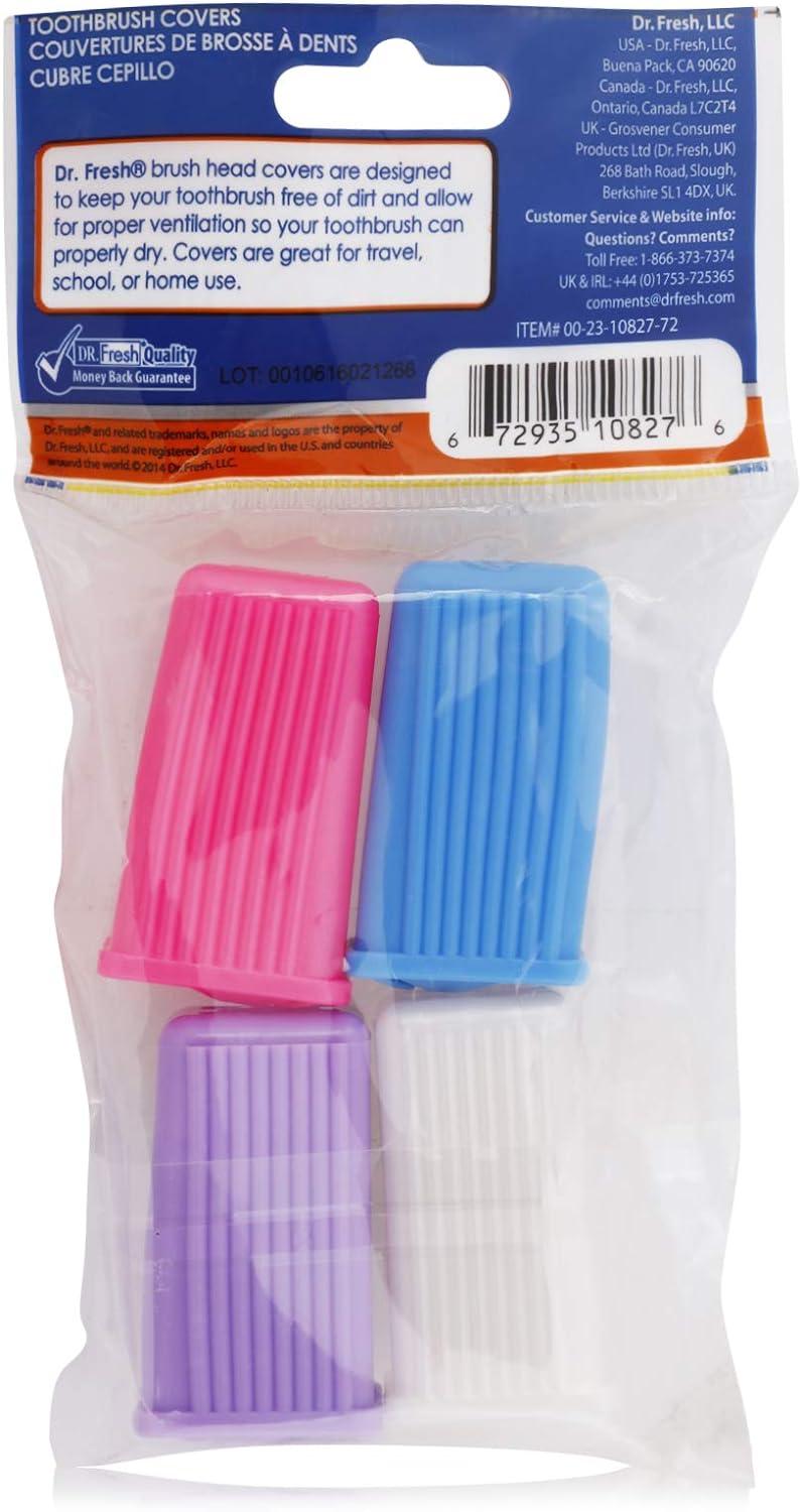 Dr. Fresh Toothbrush Covers - Set of 4 (1-Pack) | Keep Your Toothbrush ...