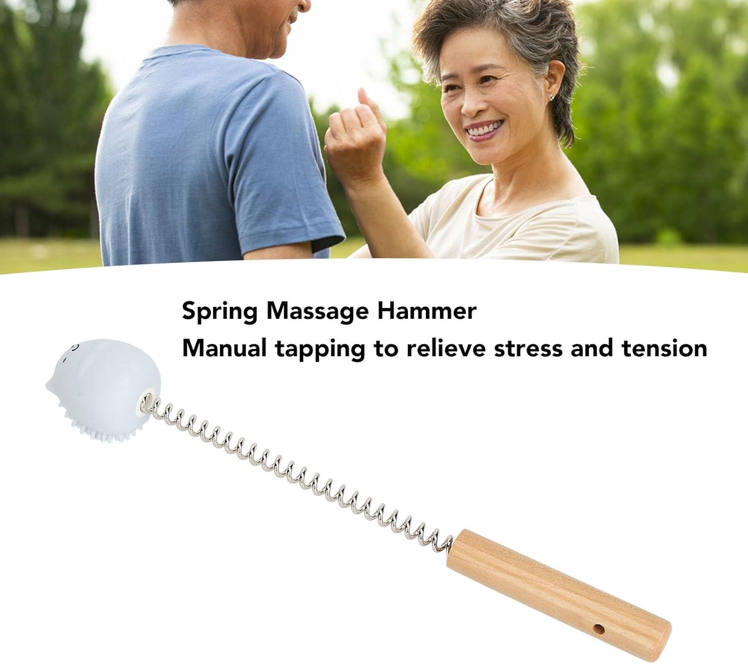 Saluaqui Manual Spring Massager | Cute Hedgehog Tapping Hammer for Neck ...