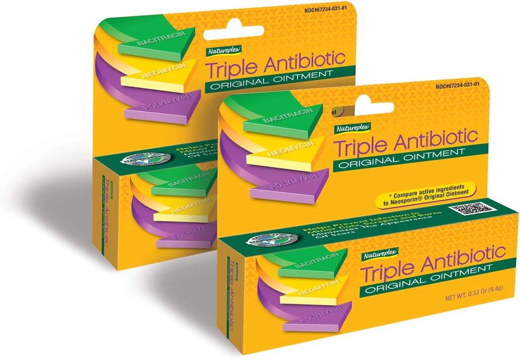 Natureplex Triple Antibiotic Original Ointment 0.33oz Tube (Pack of 6 ...