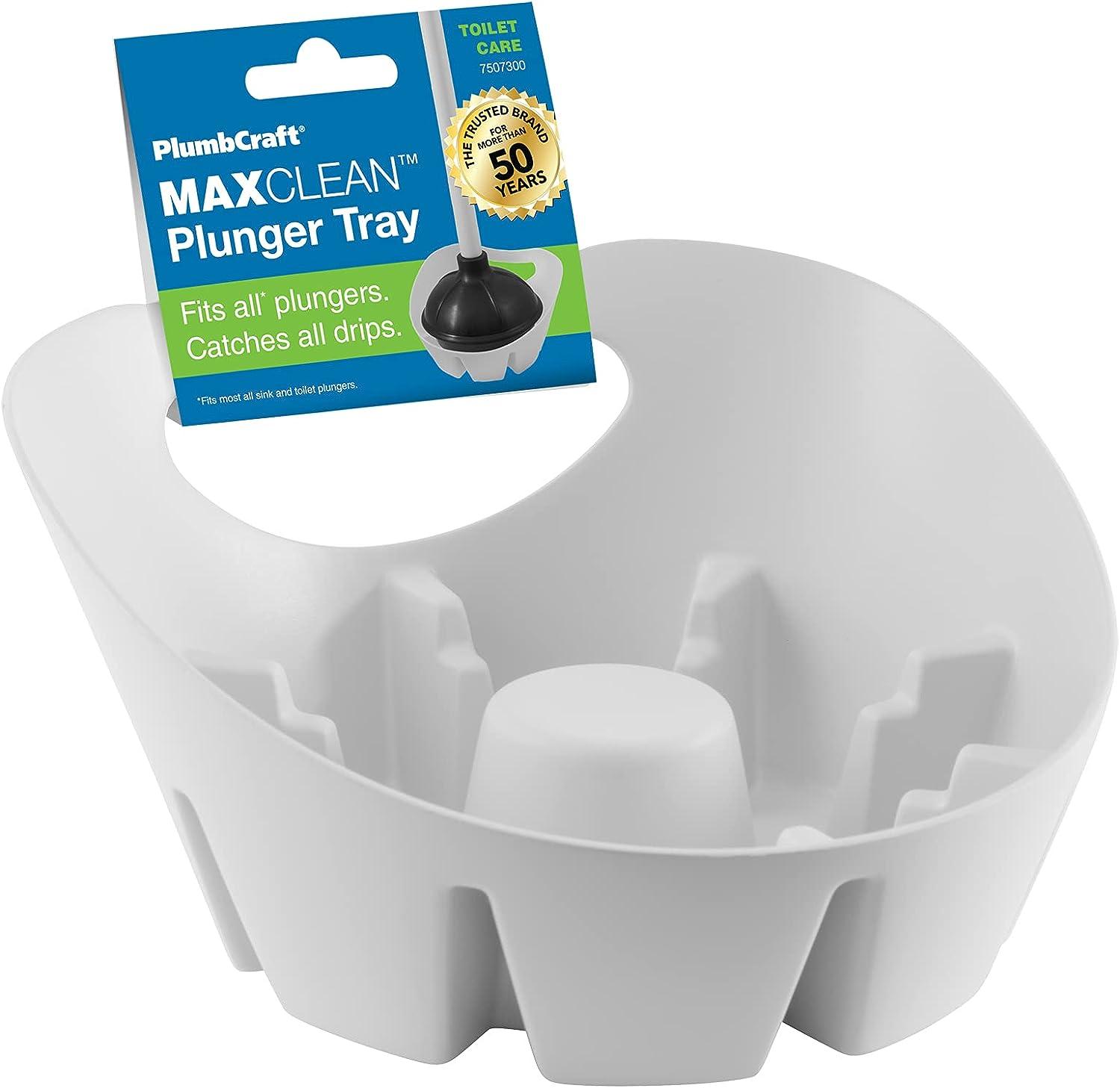 Plumb Craft Universal Plunger Holder Drip Tray - White | 1 Pack | Buy ...