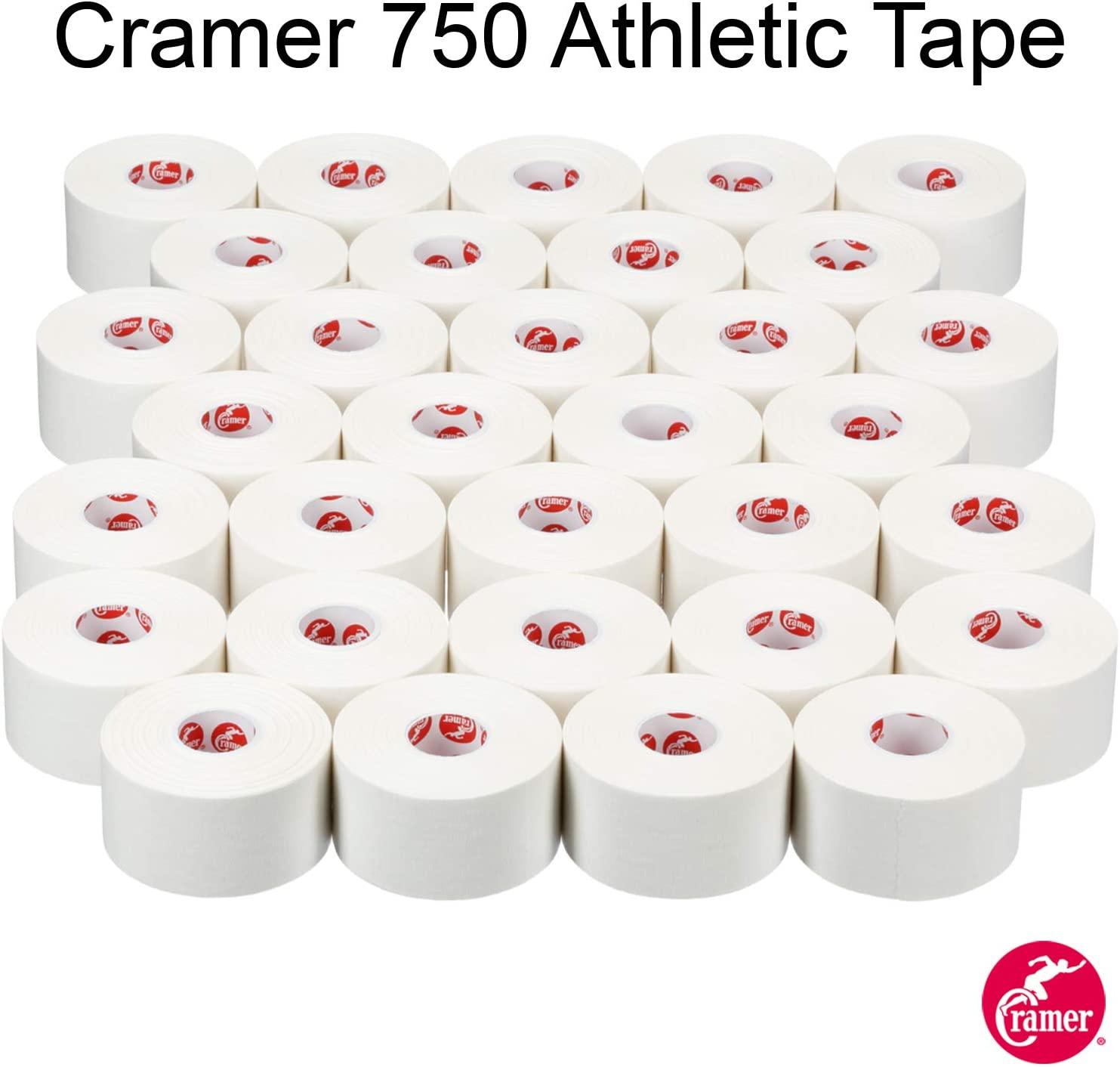 Cramer Team Color Athletic Tape 1.5 Inch - Bulk 32 Roll Case White ...