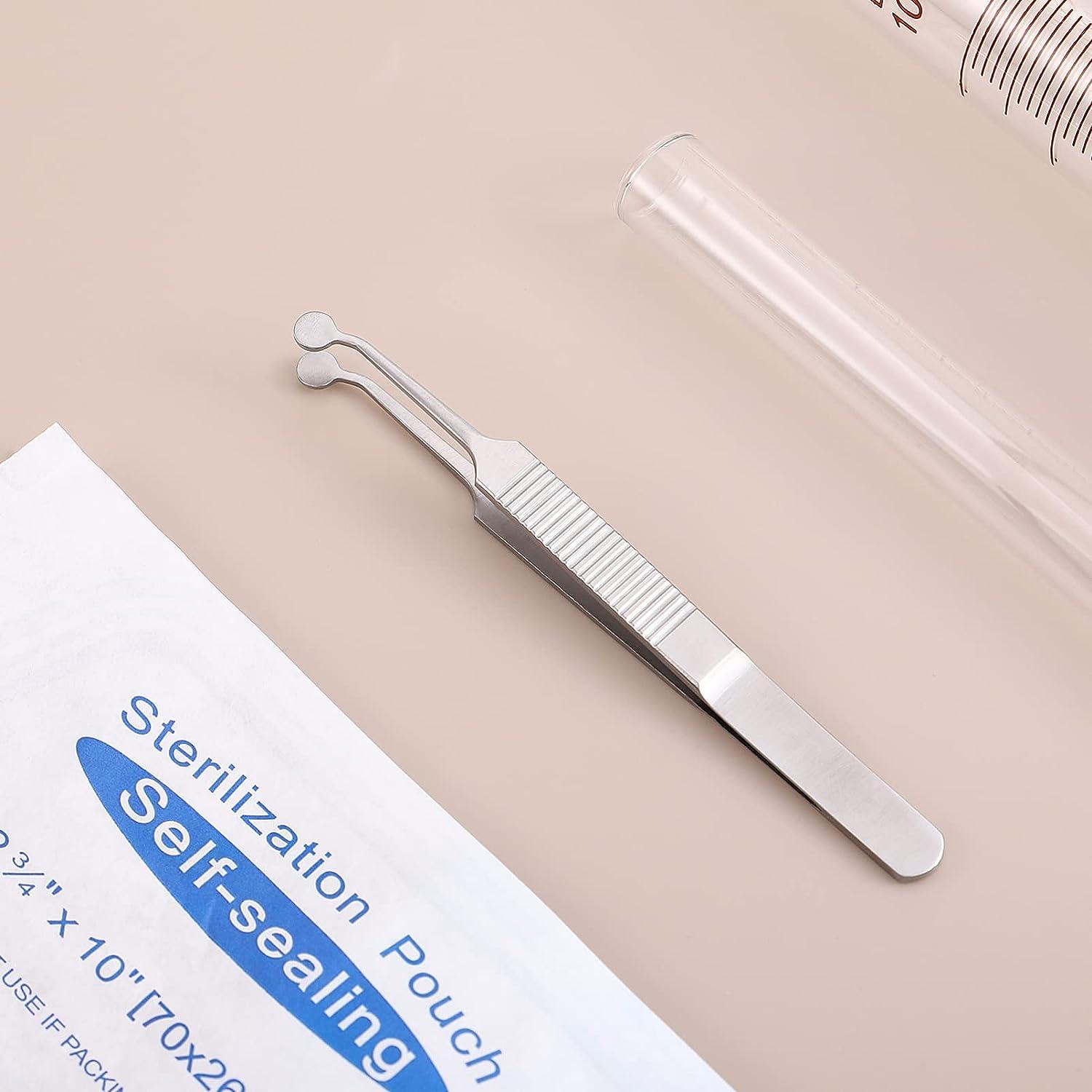 iplusmile Stainless Steel Meibomian Gland Expressor Forceps - Eyelid ...