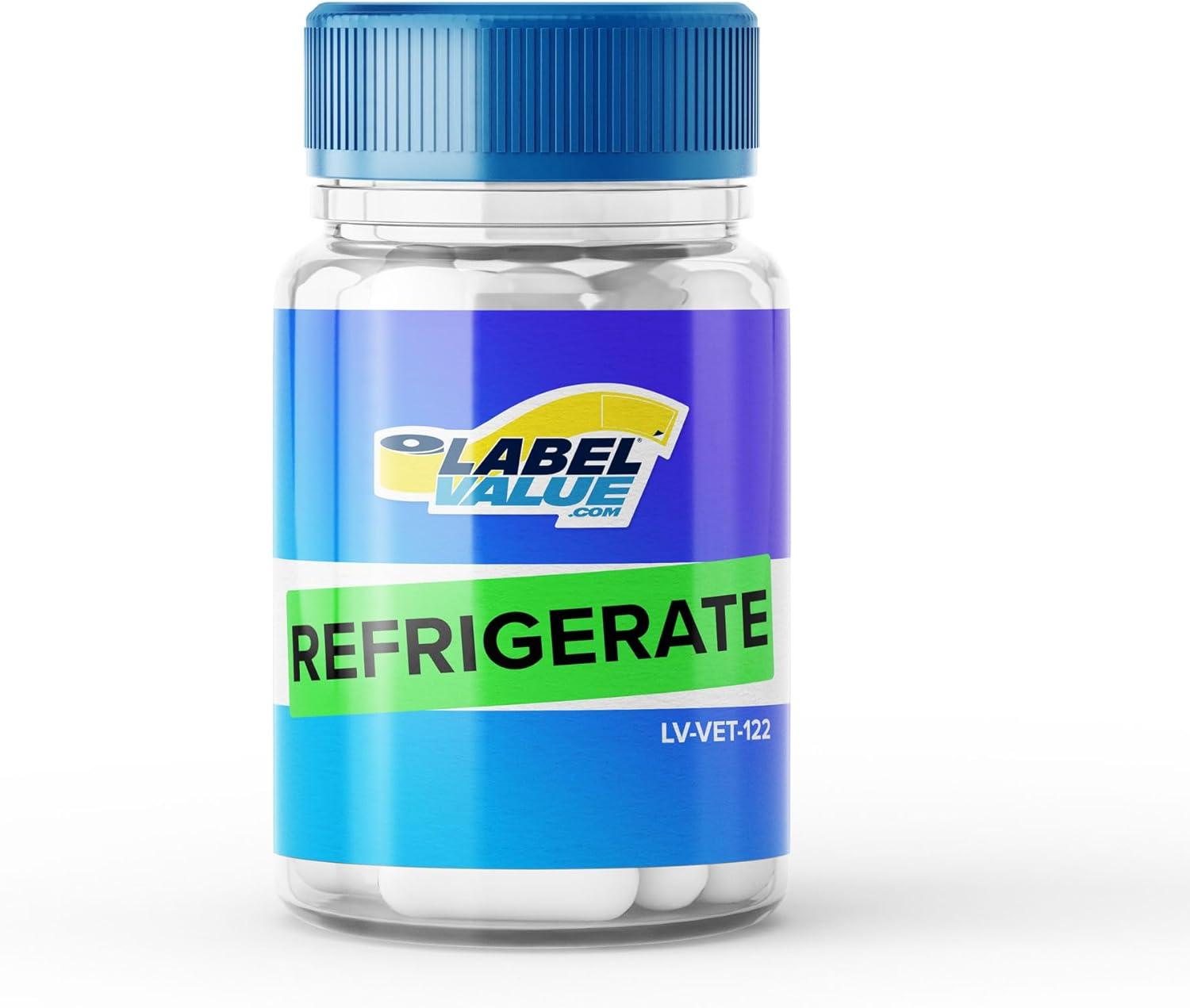 Refrigerate Medical Labels 0.375x 1.625 - Pharmacy Stickers Medicine ...