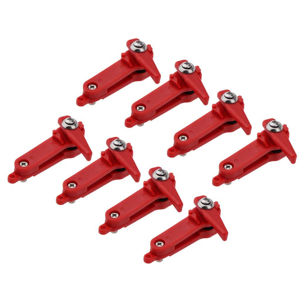 Pack of 8 Heavy Tension Snapper Weight Release Clip Downrigger ...